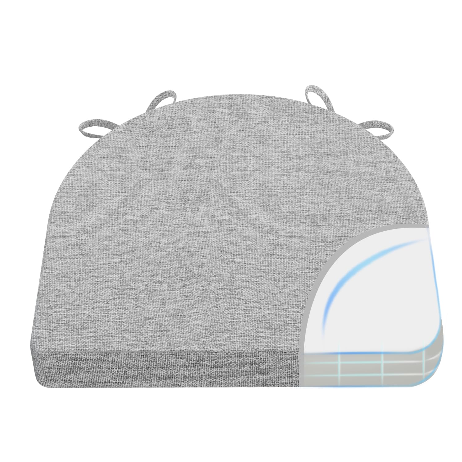 Snapklik.com : AAAAAcessories U-Shaped Chair Cushions For Dining Chairs
