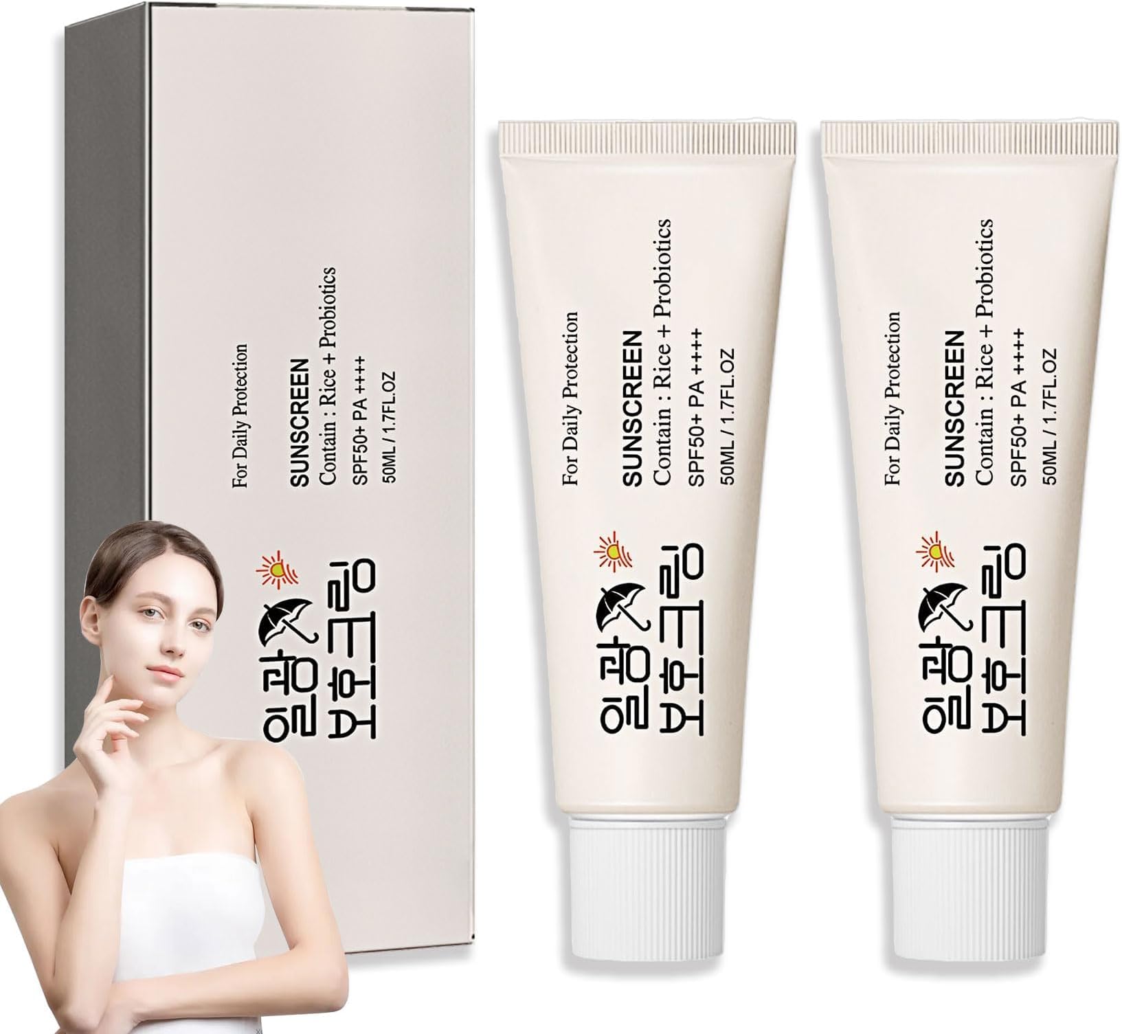 Amazon.com: Atomy Sun Cream (SPF50+/PA+++) - #1 White : Beauty ...