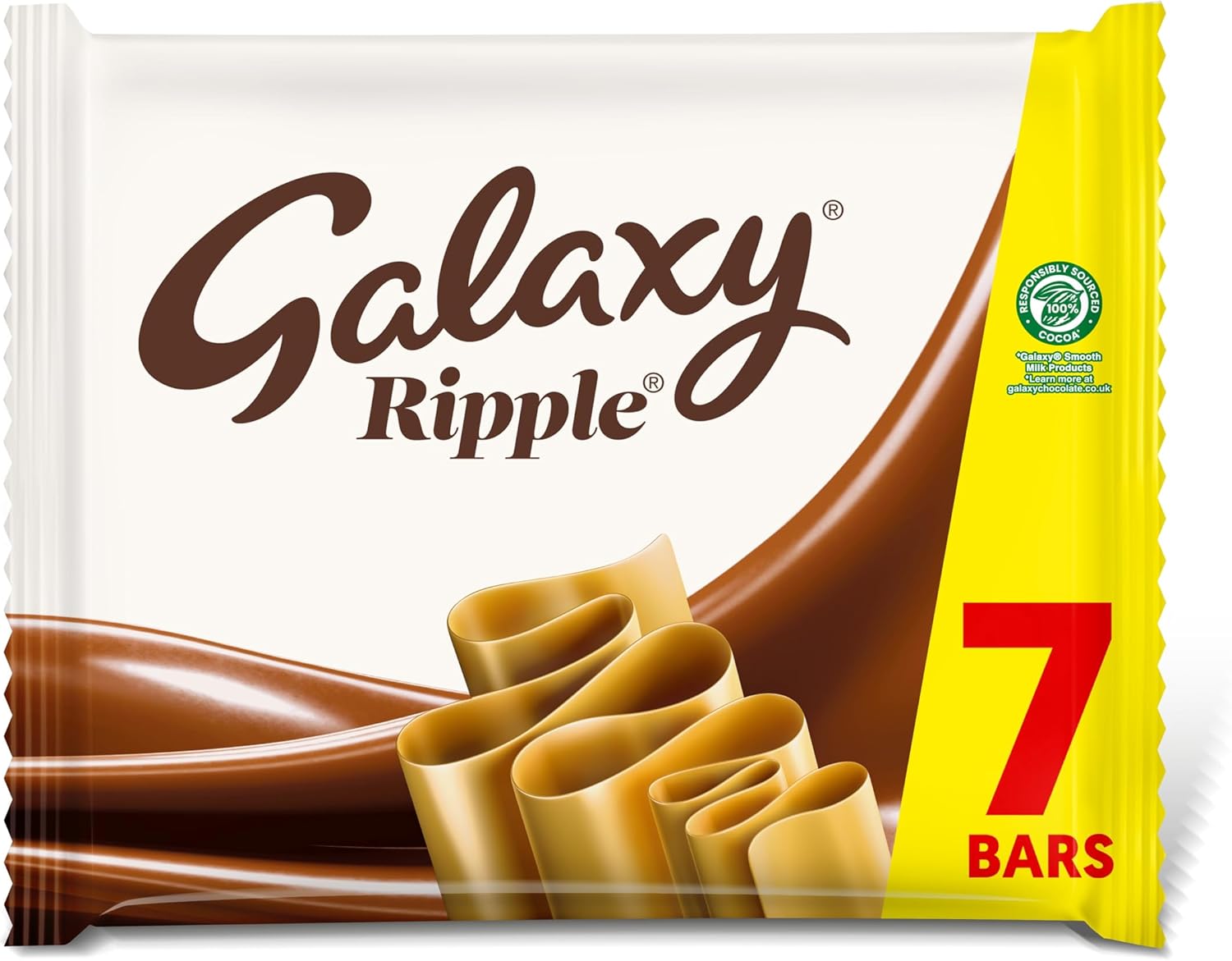 Galaxy Ripple Chocolate Bars Multipack 7x30g : Amazon.co.uk: Grocery