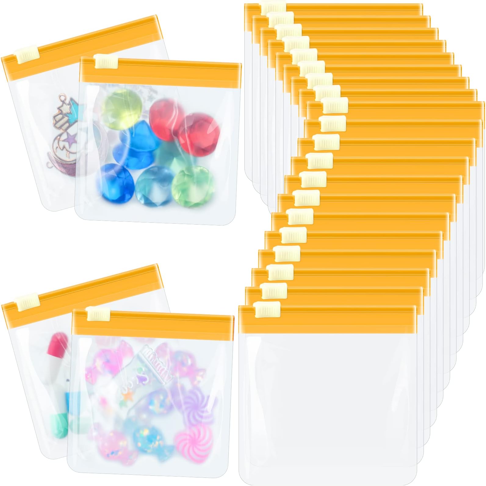 Amazon.com: 24 Pieces Pill Pouch Bags Zippered Pill Pouch Set Reusable ...