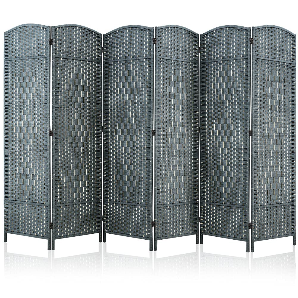 Buy JOSTYLE 6ft. Tall Extra Wide, Folding Privacy Screens with Diamond ...
