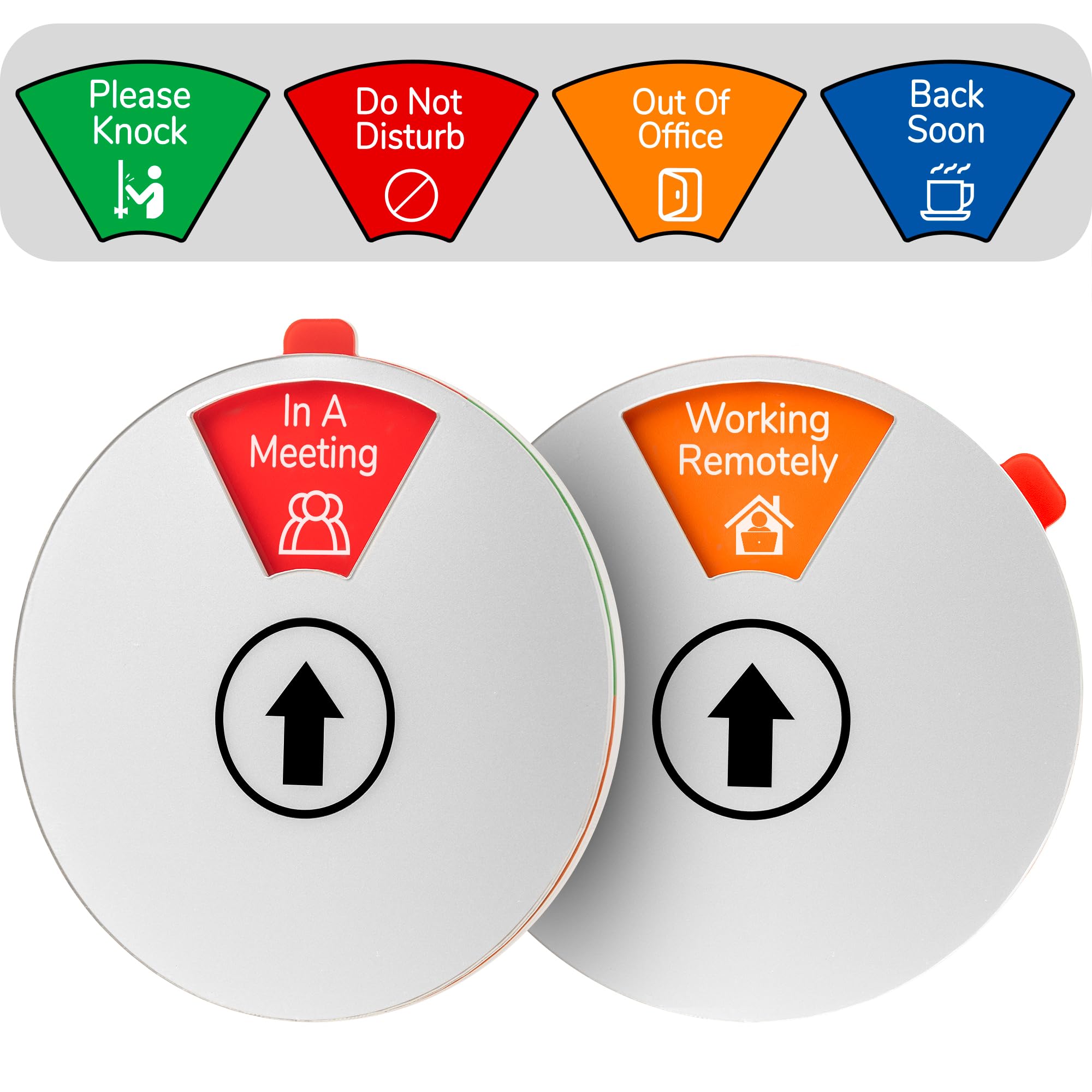 Amazon.com : 2PK Office Door Signs Do Not Disturb, 6 Options Private ...