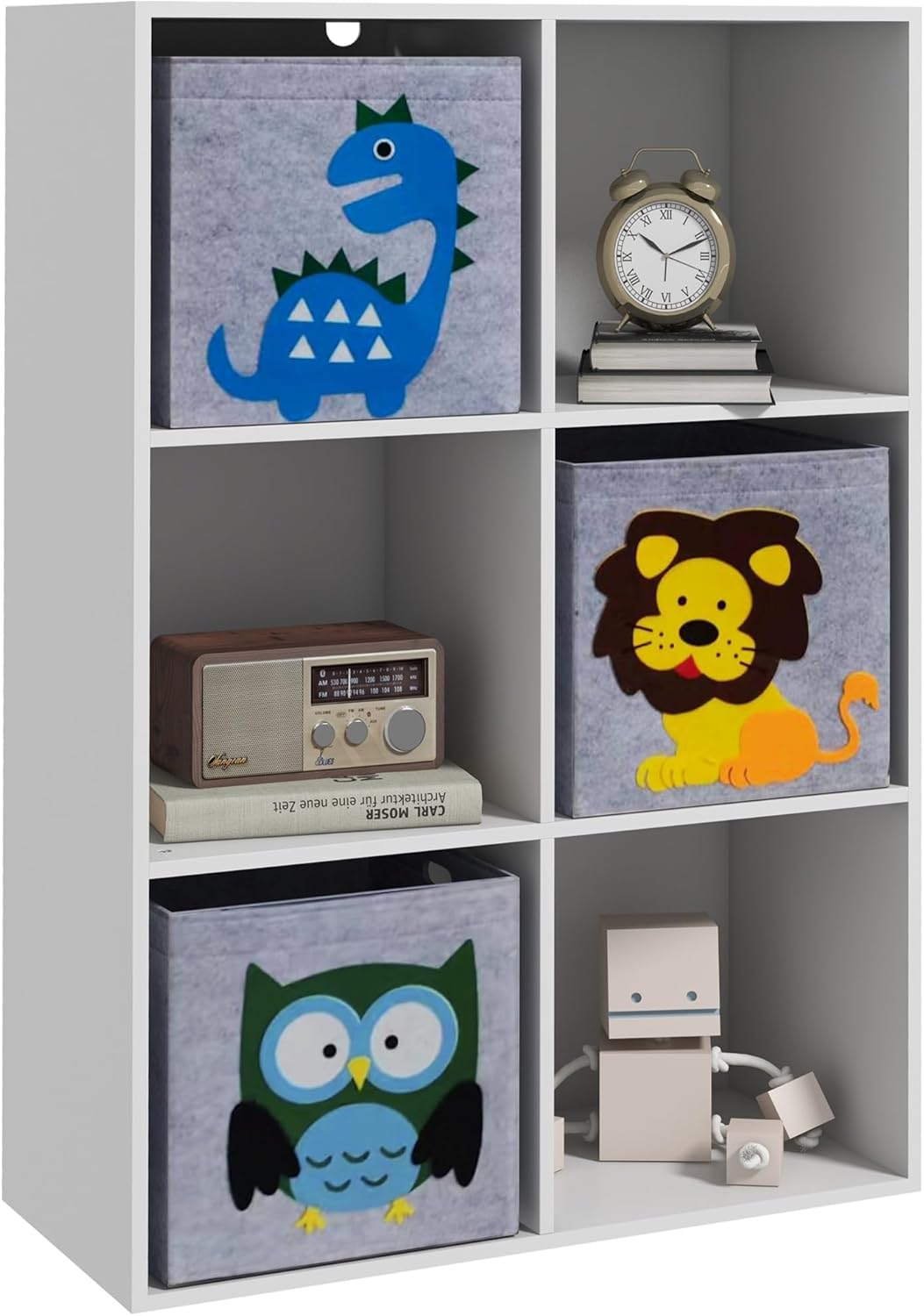 ZONEKIZ Toy Organiser, Children Storage Boxers with Three Non-Woven ...