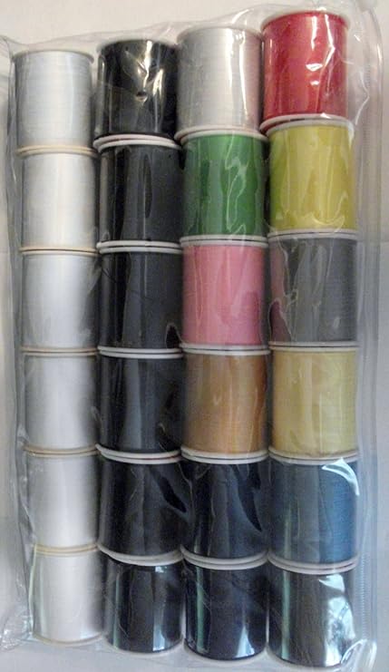 Amazon.com: 24 Assorted Spools of Thread Full Size 200 Yards Each