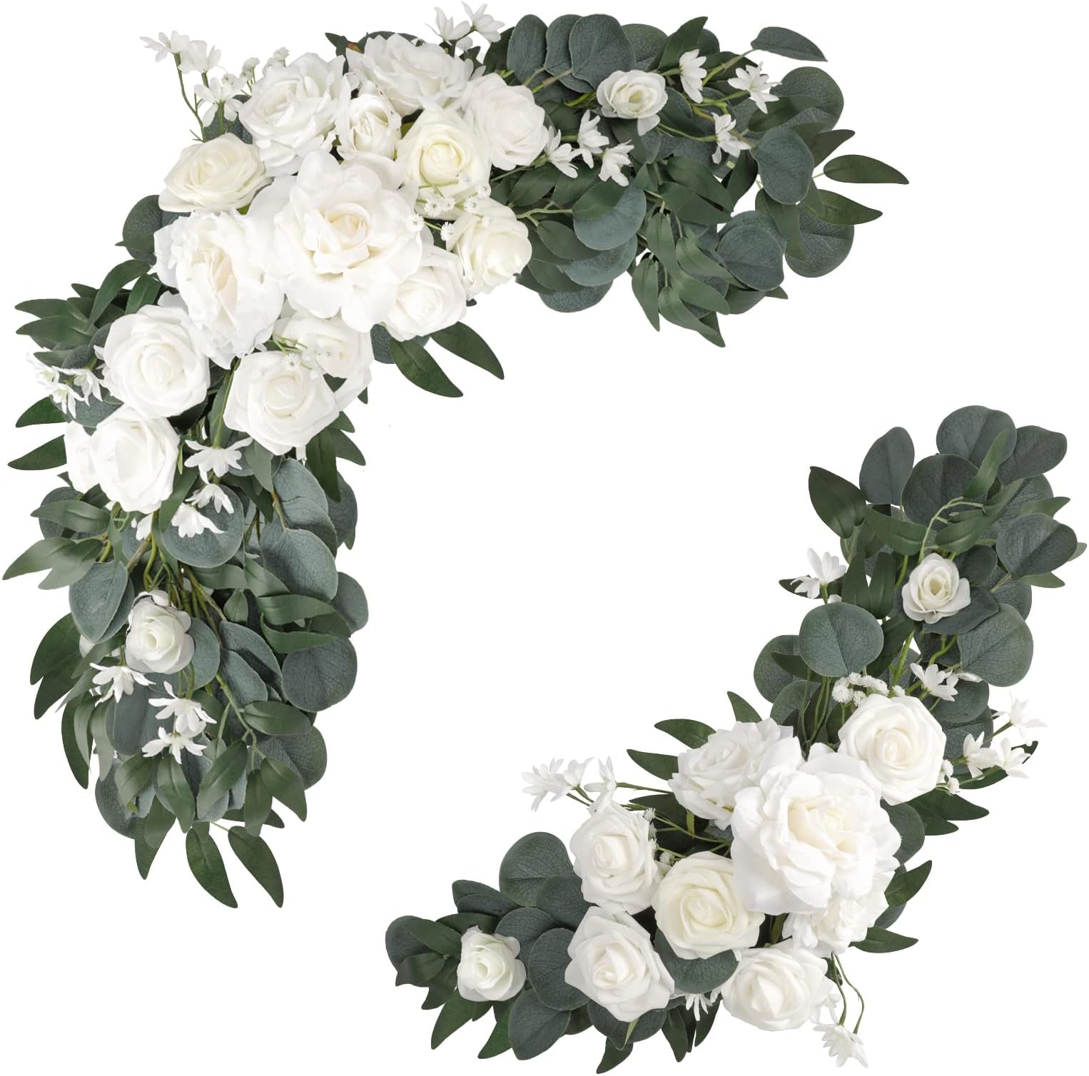 Amazon.com: COCOBOO Artificial Flower Swag Wedding Arch Decor 2pcs Rose ...