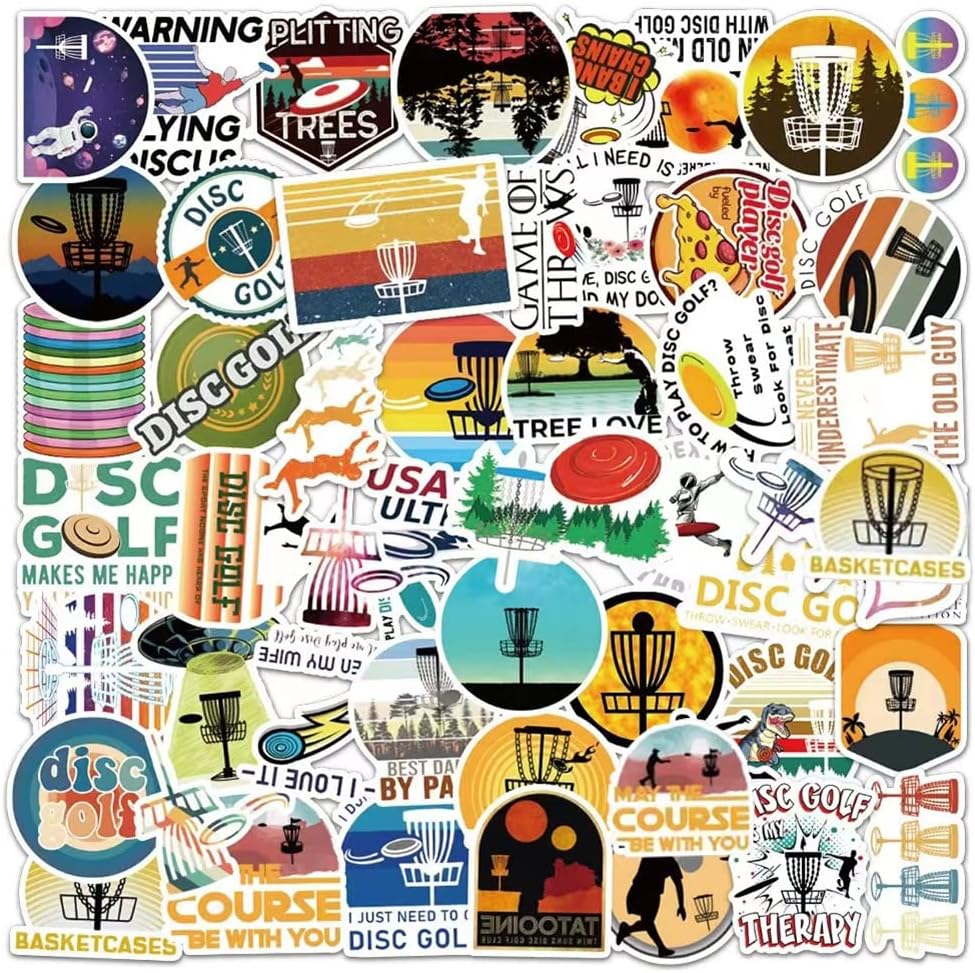 Amazon.com: EZ-STIK Disc Golf Plain L771 8 inch Sticker Putter Driver ...