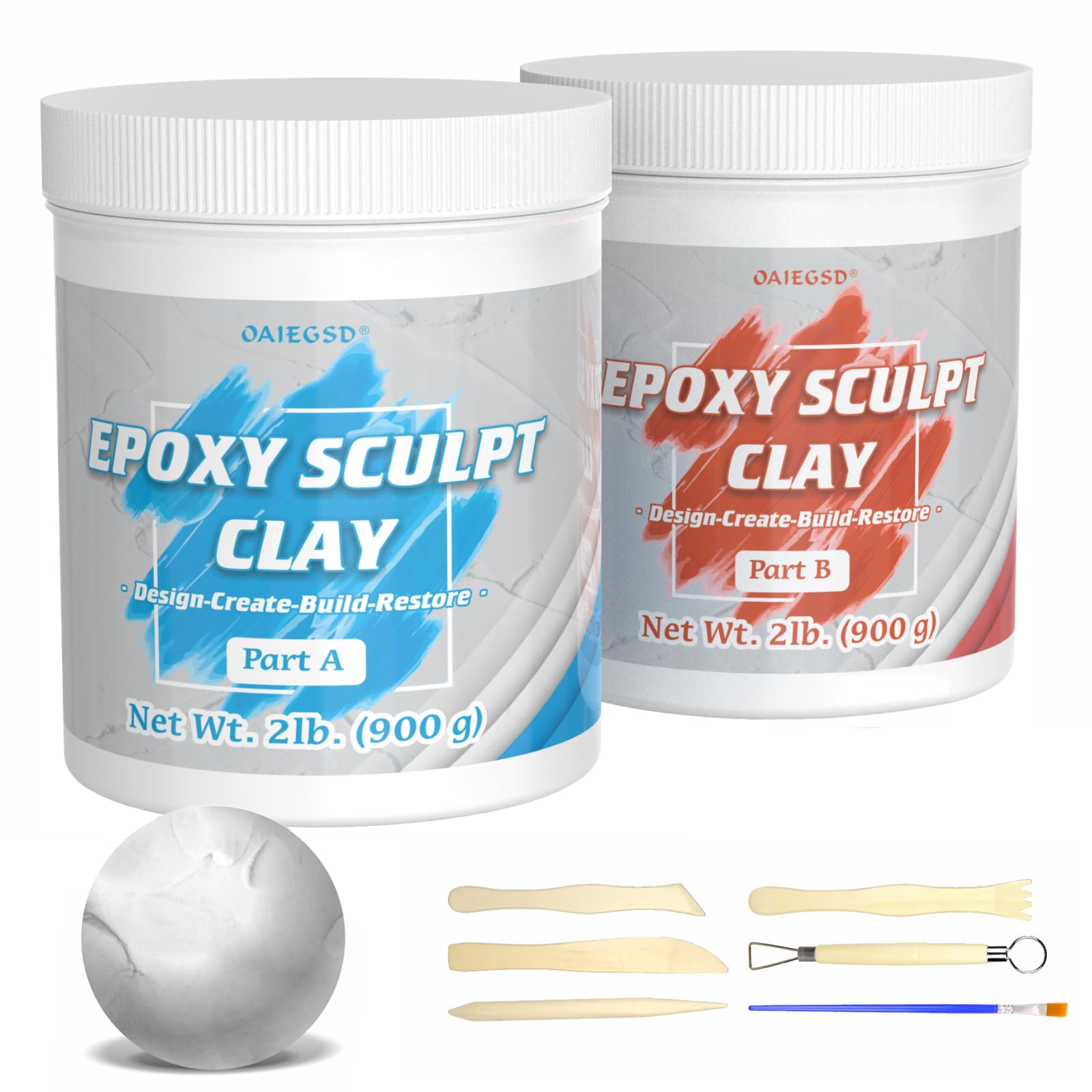 Amazon.com: Epoxy Sculpt Clay, Epoxy Sculpture Modeling Paste Clay, 4 ...