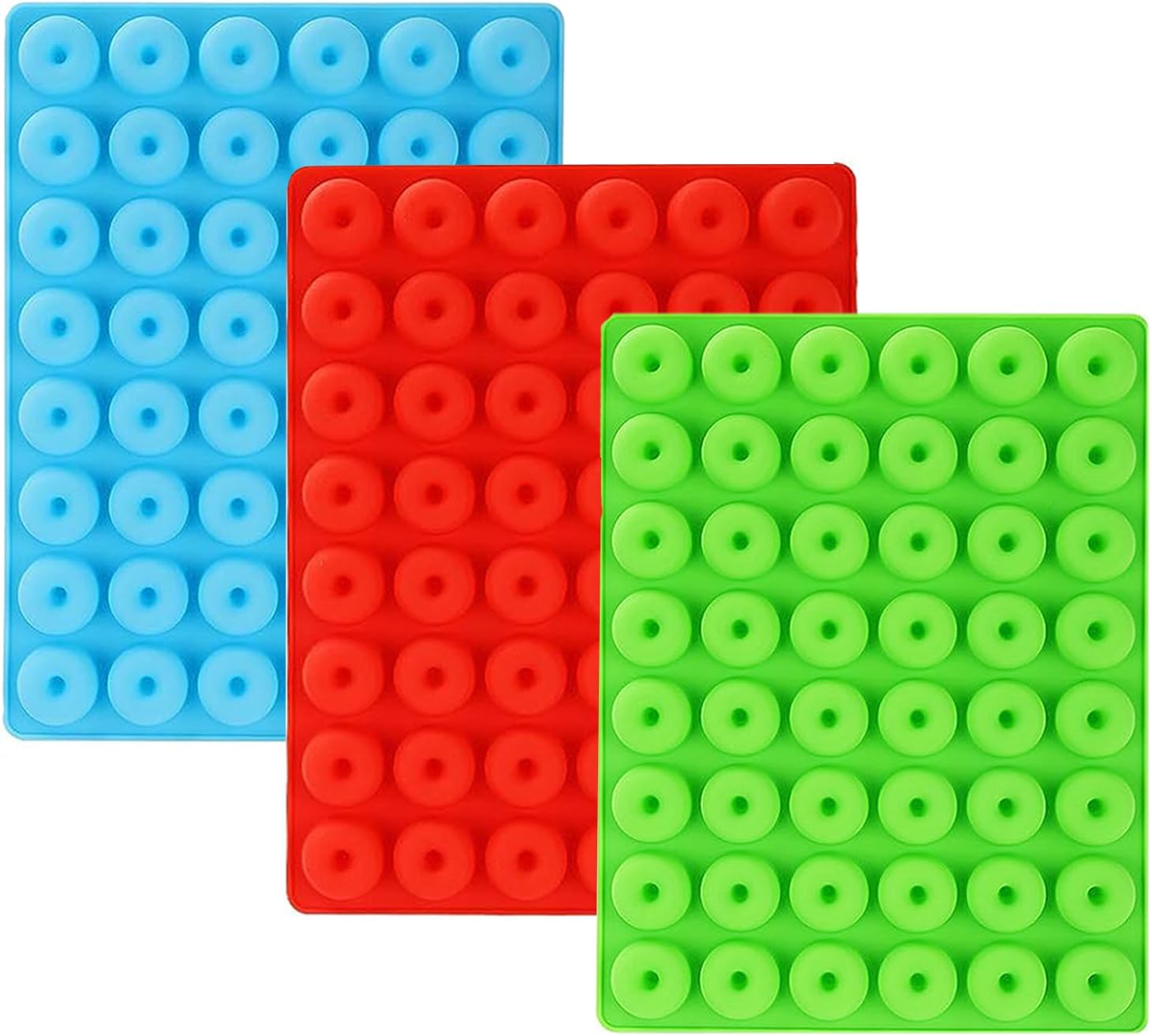 Amazon.com: 2pcs Silicone Mold for Mini Donut, 18 Cavities Donut Molds ...