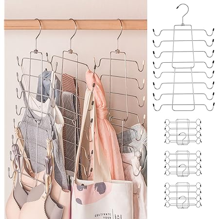 Amazon.com: Dr. Organizer Steel Closet Organizer Hangers for Tanks Tops ...