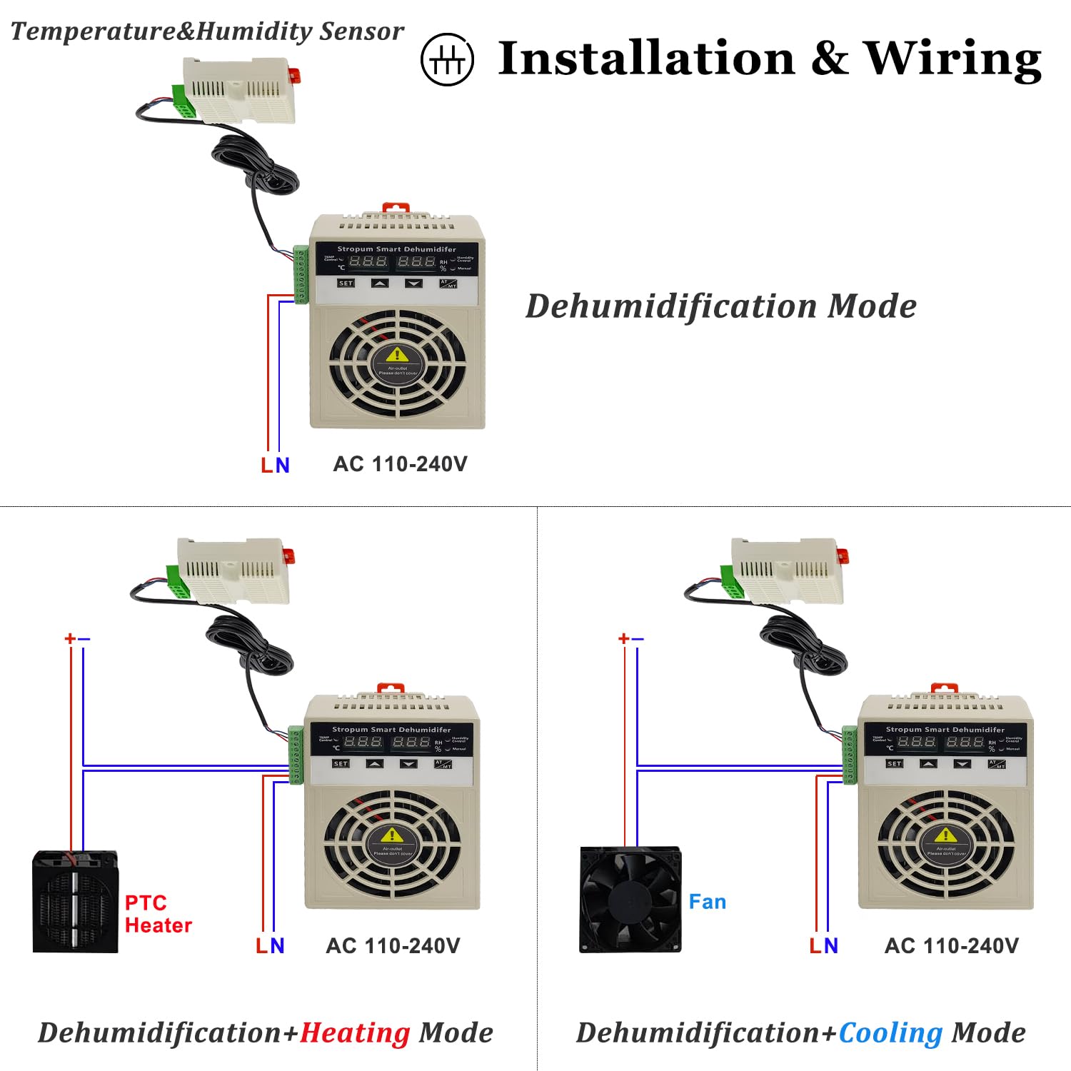 Snapklik.com : Stropum Automatic Small Dehumidifier For Grow Tent ...