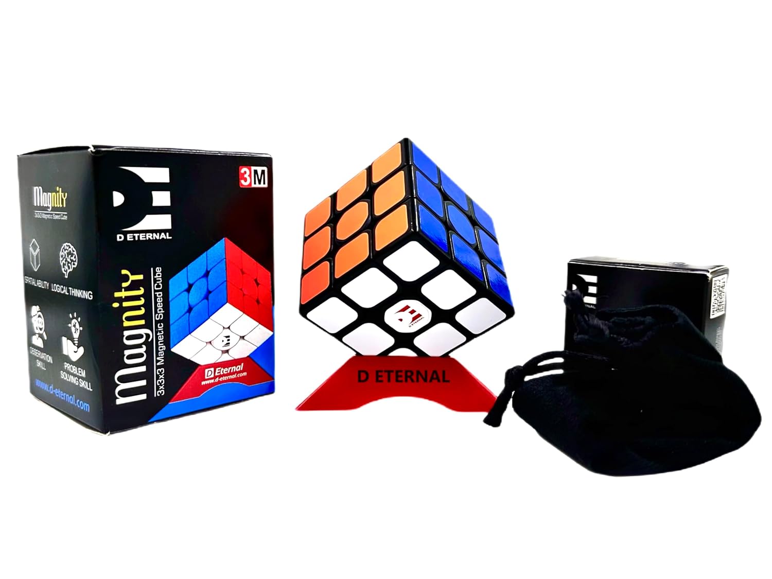D ETERNAL Magnity 3M 3x3x3 Magnetic Cube 3x3 Magnet Magic Speed Cubic ...