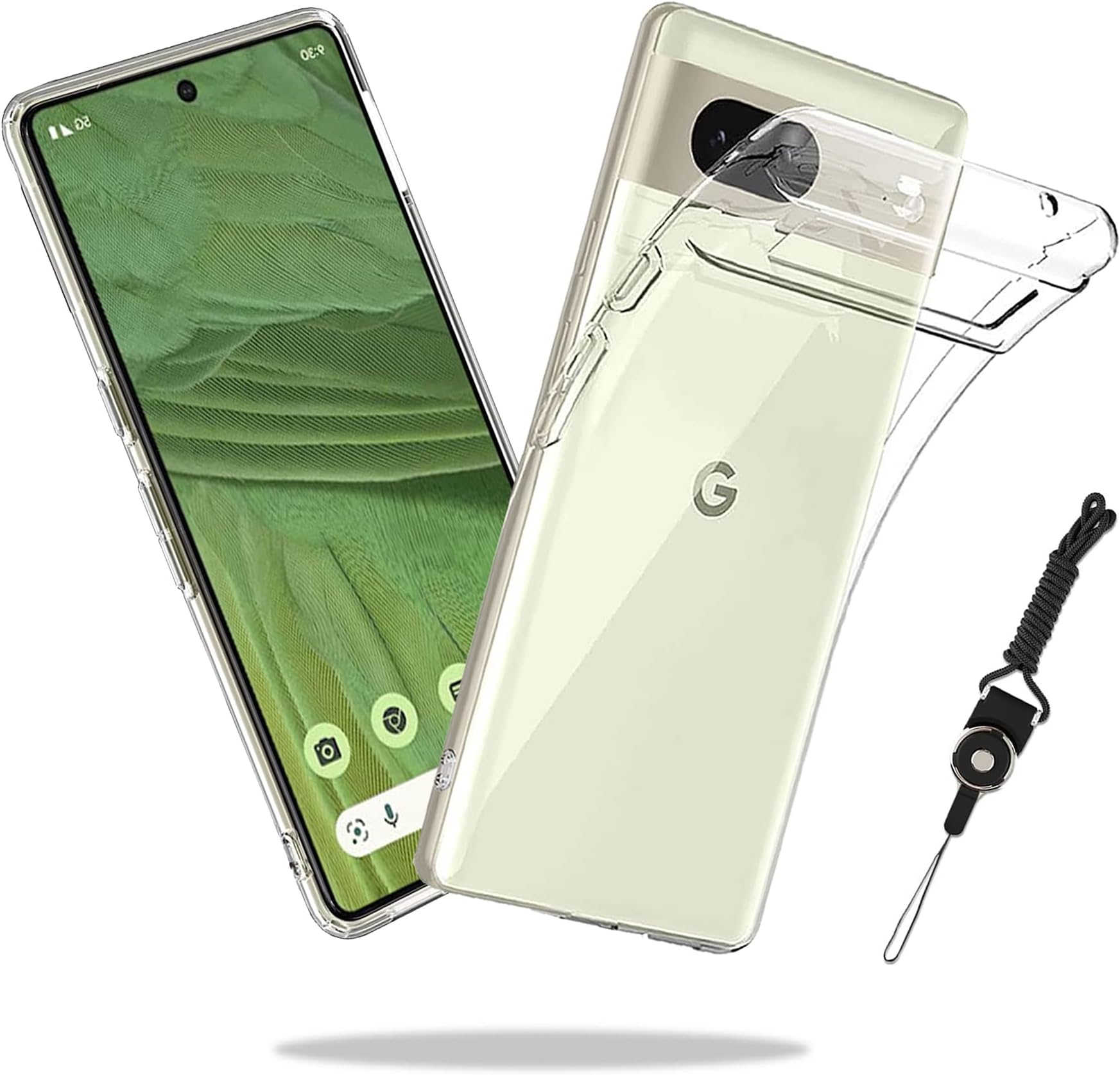 Amazon | FOR Google Pixel 7a ケース Google Pixel 7a カバー クリア TPU 透明保護 ソフト シリコンケース 薄型 落下防止 衝撃吸収 耐衝撃 ...
