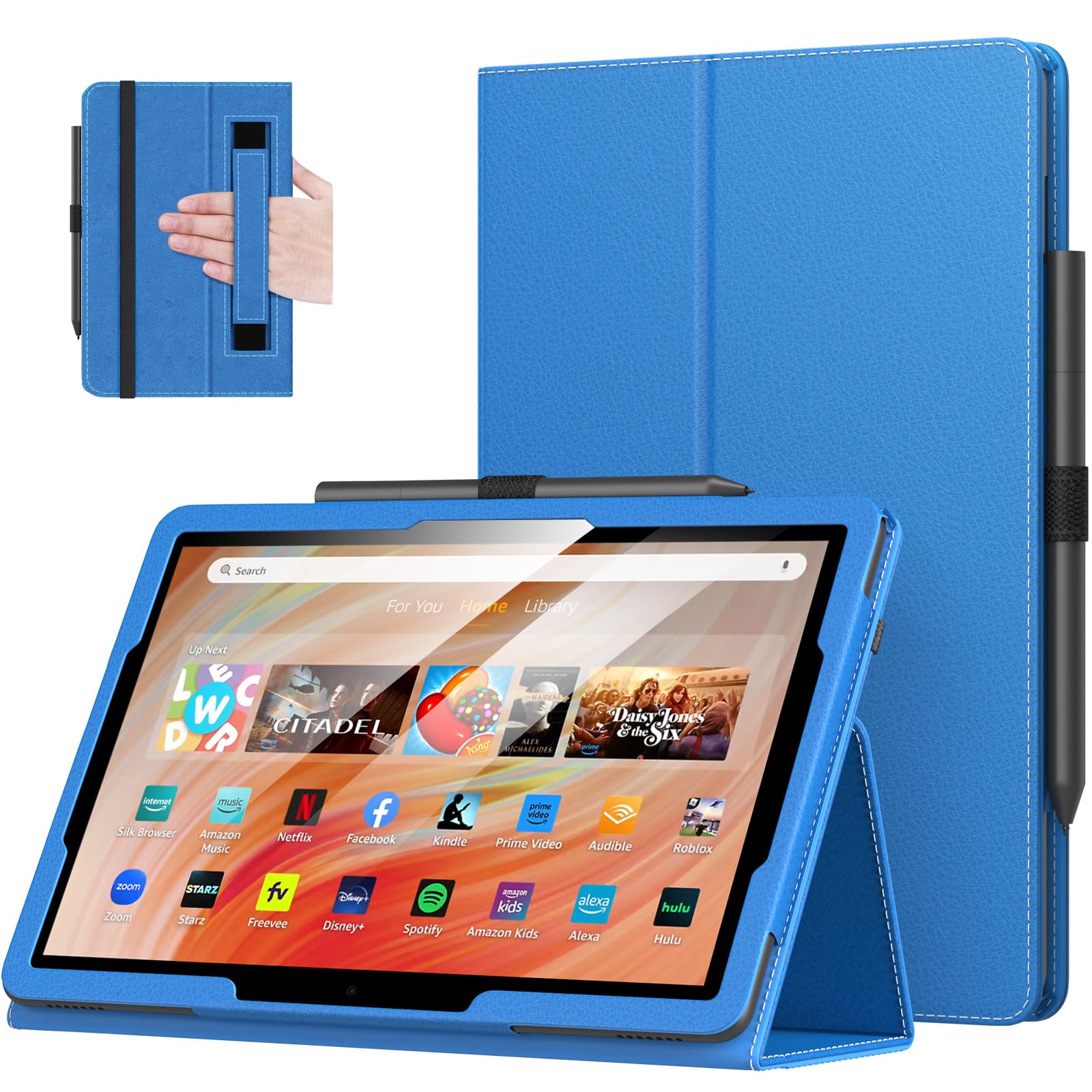 Amazon.com: MoKo Case Fits All-New Amazon Kindle Fire HD 10 & 10 Plus Tablet (13th/11th ...