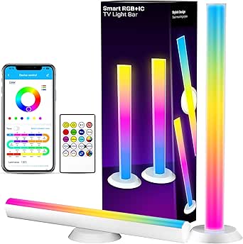 Amazon.com: TJOY Smart LED Light Bars, RGB TV Backlight with Music Sync ...