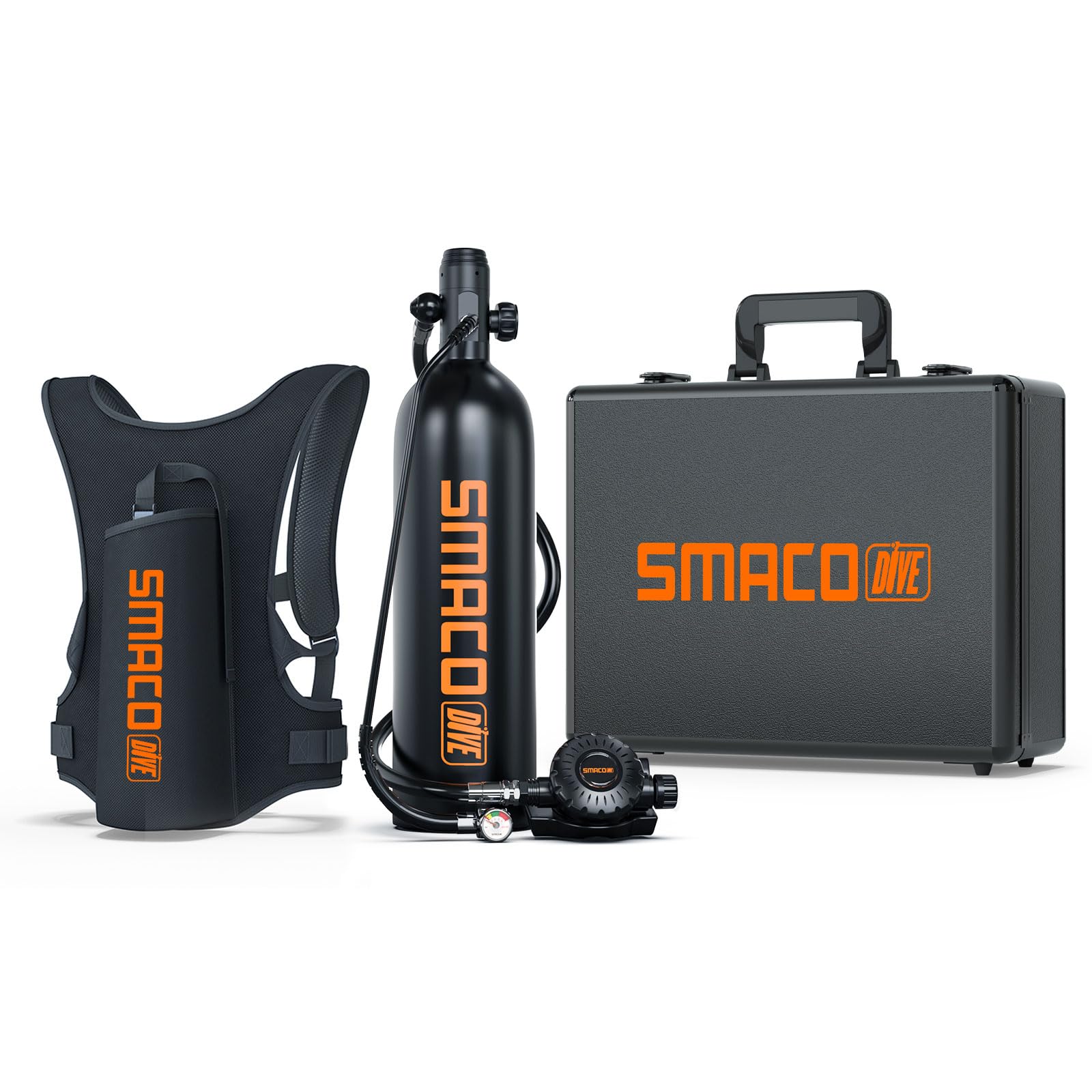 Buy SMACOMini Scuba Tank 2L Capacity Diving Oxygen Tank Support 25-30 ...