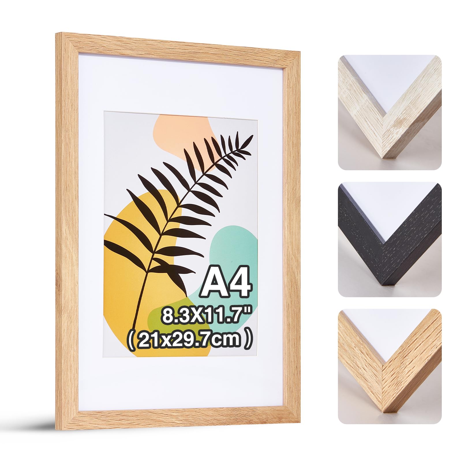 HOUSE DAY A4 Photo Frames, 1pcs Picture Frames for Wall Mount, Wedding ...