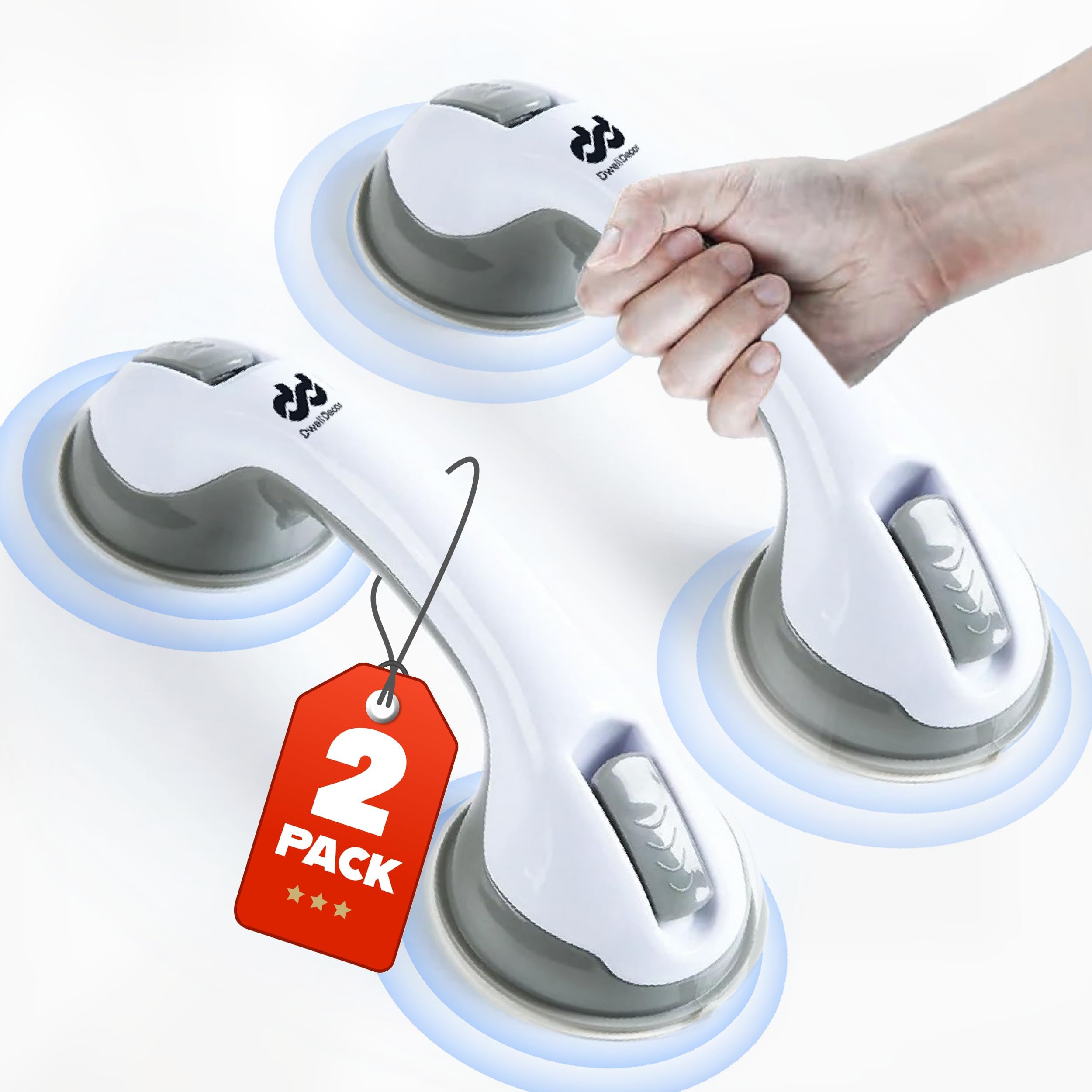 Amazon.com: Shower Suction Handle - 12 Inch Support Grab Bars for ...