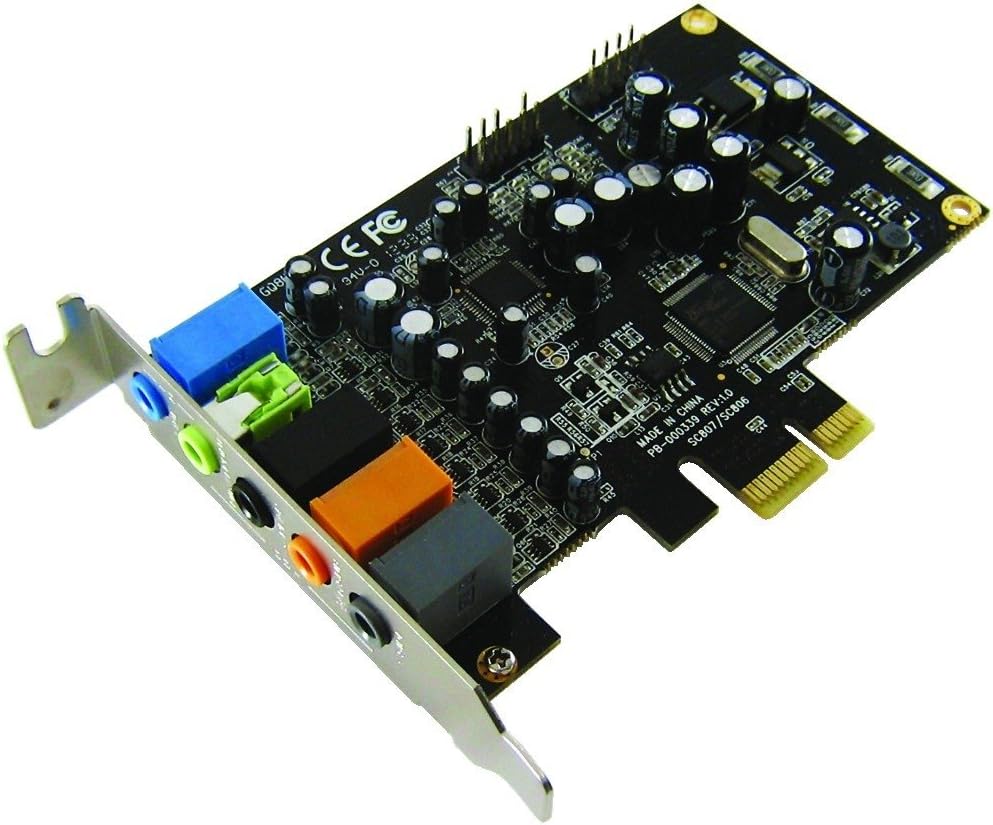 Maplin 7.1 PCI-e HD Sound Card Audio UAA 24bit 192kHz SNR 105dB Line-In ...