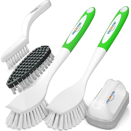 Amazon.com: Holikme 5 Pack Kitchen Cleaning Brush Set, Dish Brush for ...