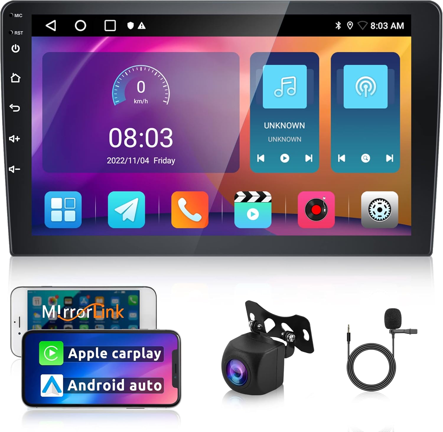 Amazon.com: 2G 32G Android Car Stereo Double Din with Wireless Apple ...