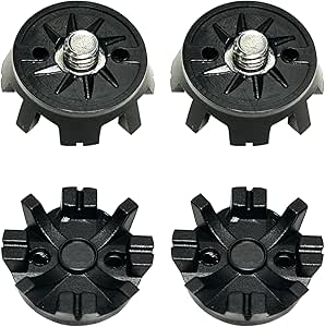 Amazon.com : UMMEI 28 Pcs Golf Shoe Spikes metal thread screw in 1/4 ...