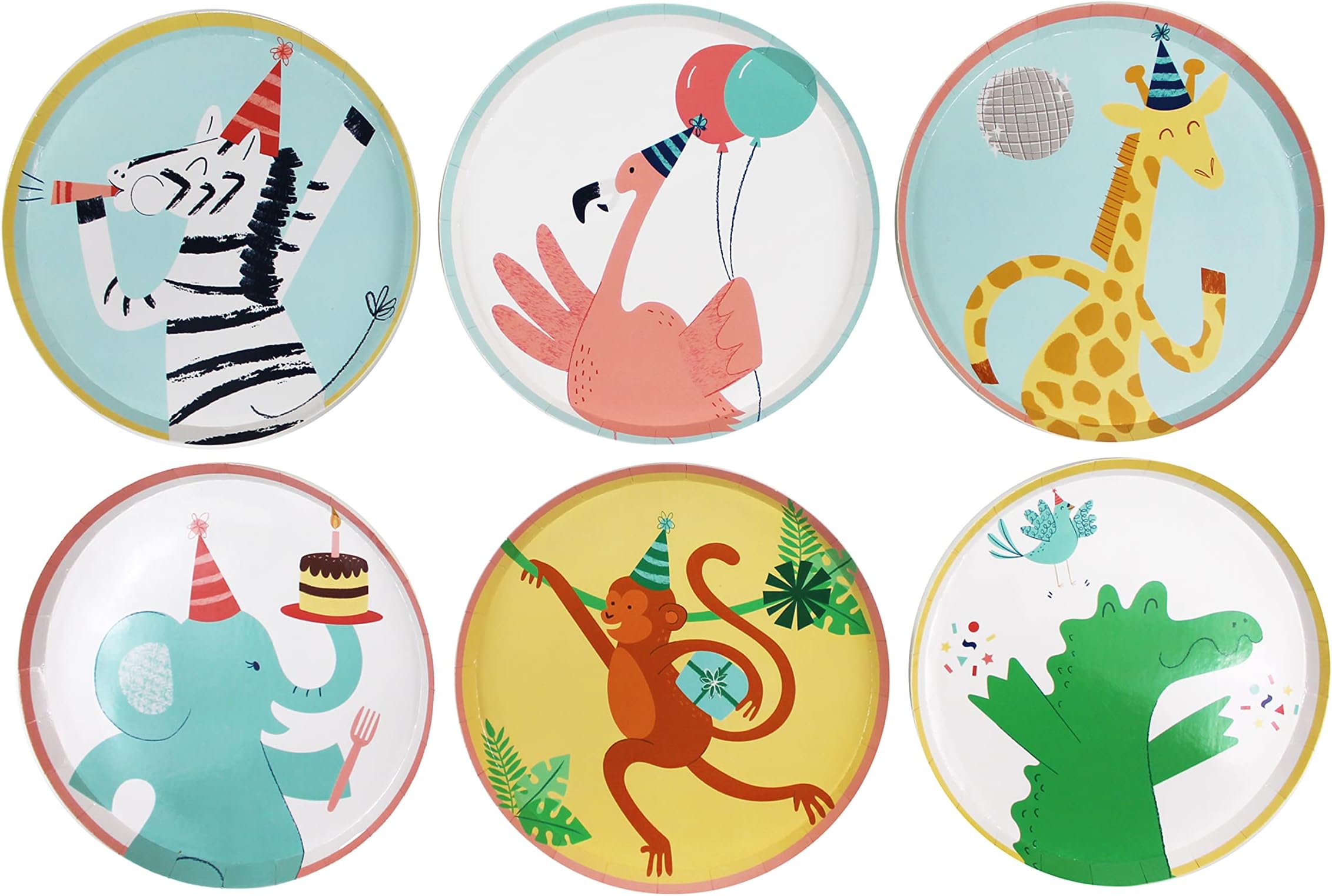 Amazon.com: Meri Meri Safari Animals Dinner Plates : Toys & Games
