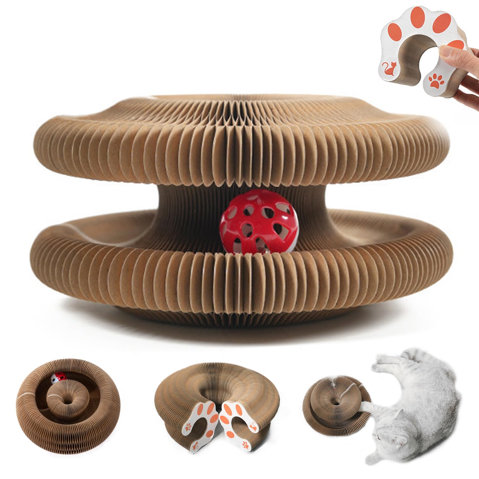 Snapklik.com : Kitty Kurlz Magic Organ Cat Scratching Toy - Foldable ...