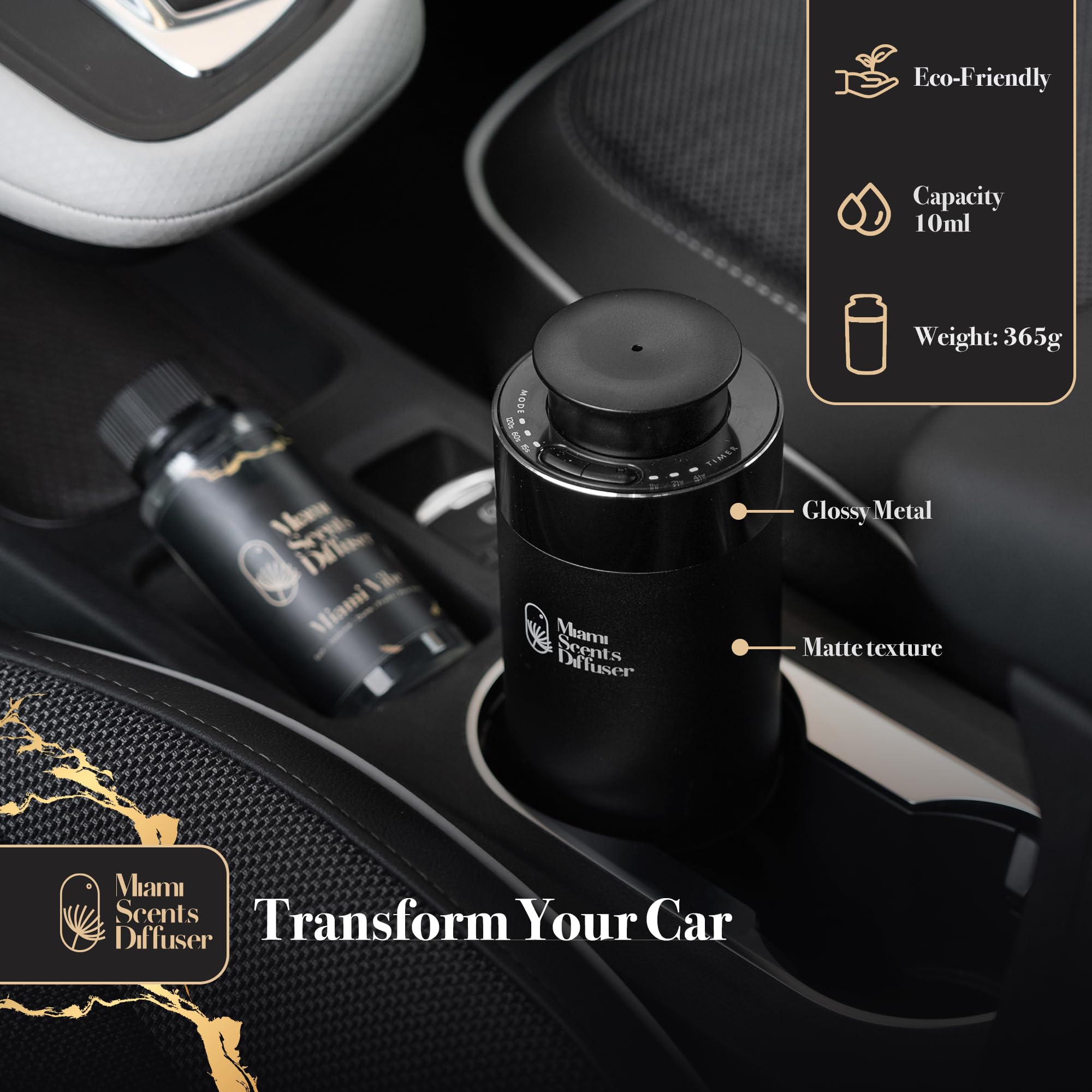 Snapklik.com : Car Diffuser For Essential Oils + Santal Scent Included ...