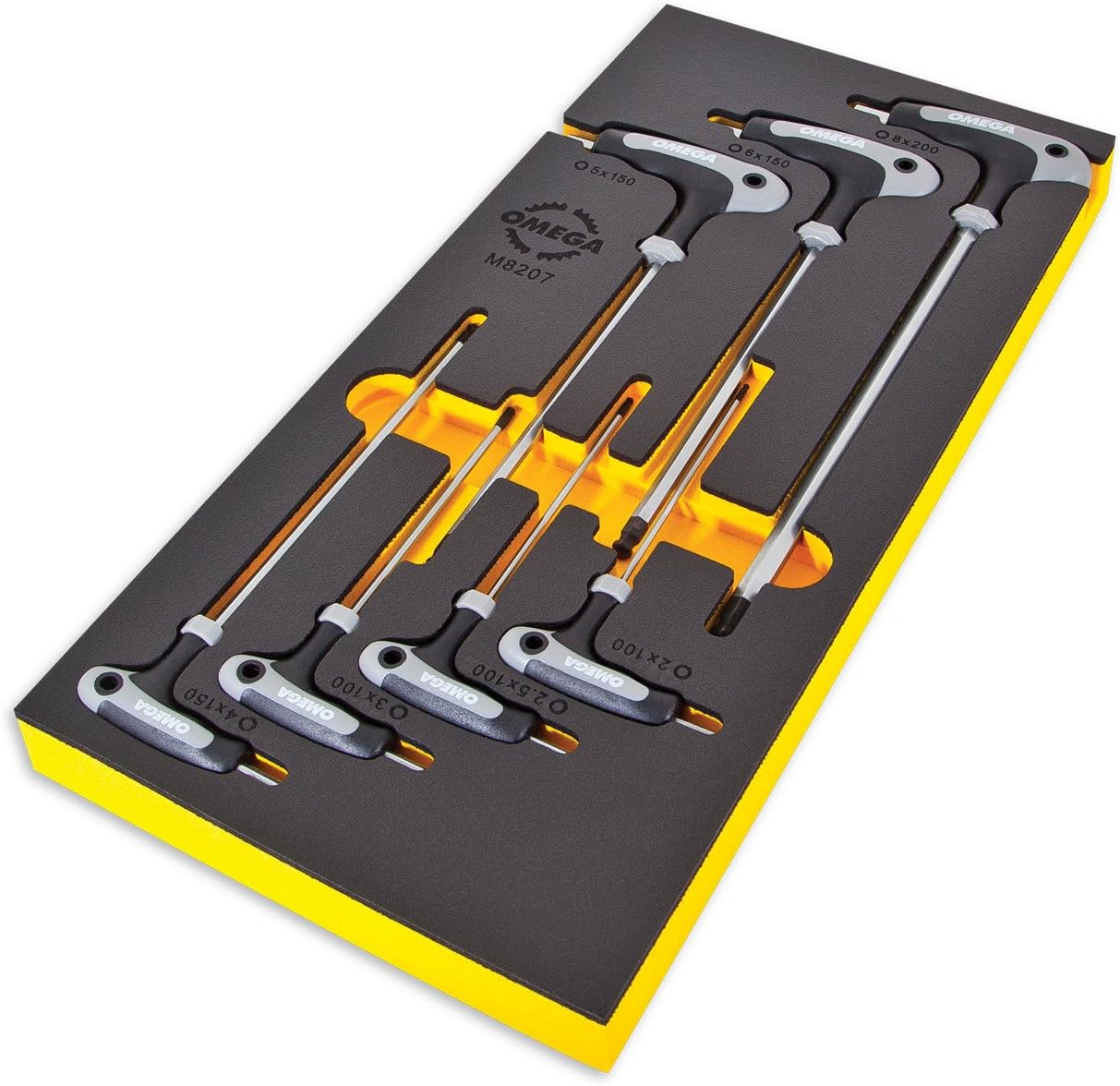 Omega Mechanix M8207 T-Handle Ball Hex and Key Wrench Set : Amazon.co ...