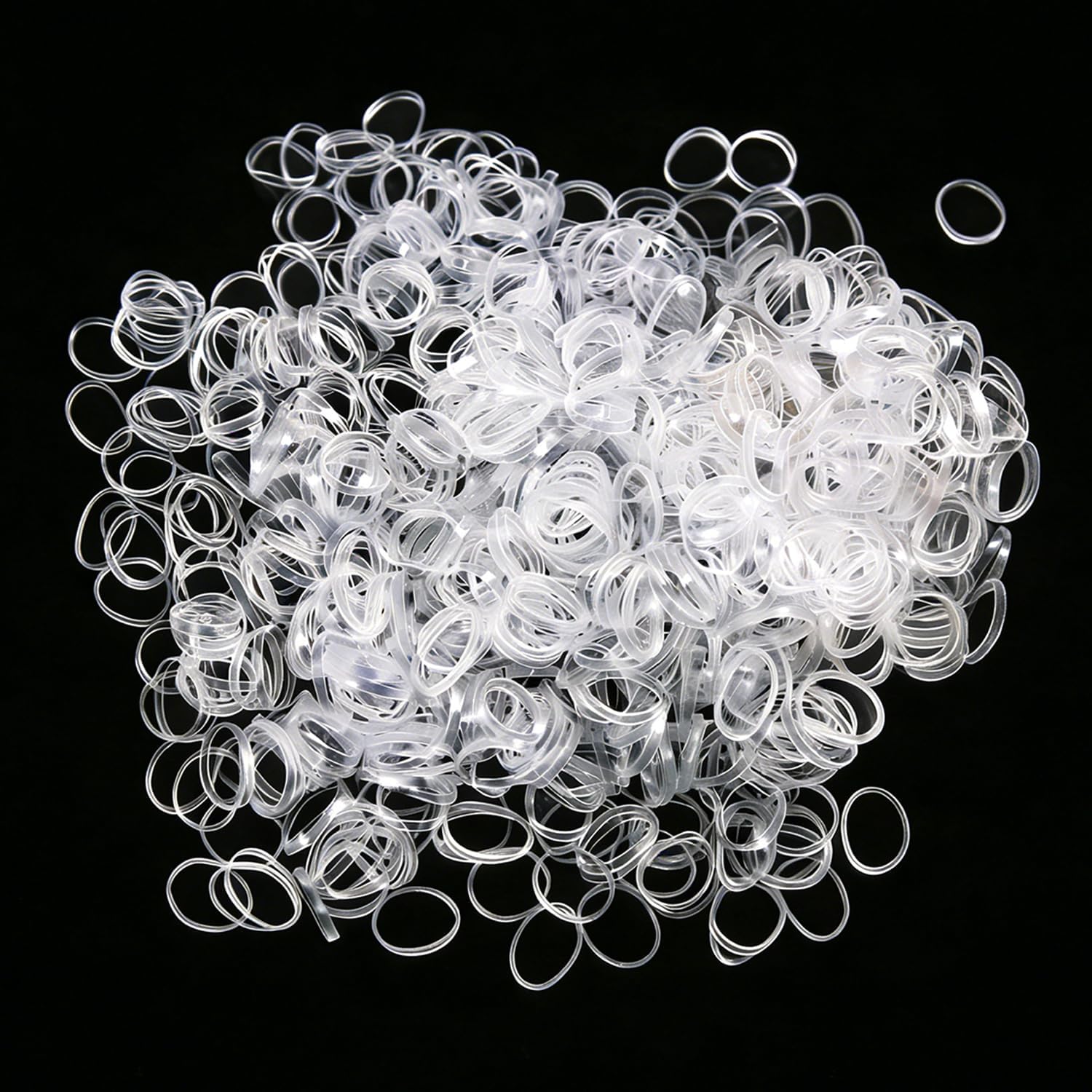 Elastici Capelli, 1200 Pezzi Mini Trasparente Elastici, per Treccine ...