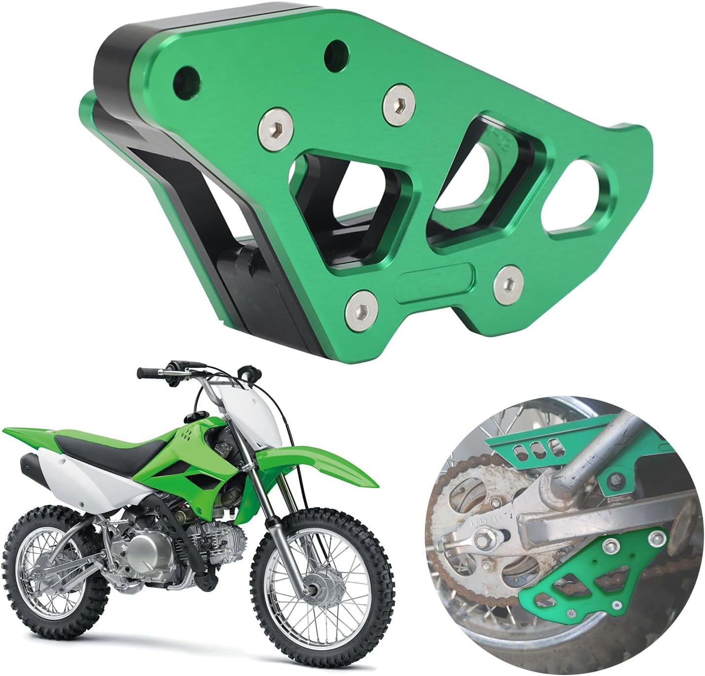 Amazon.com: USTPO Chain Guide Guard Protection CNC for KLX110 KLX110L ...