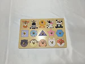 Amazon.com: Adena Montessori Animal and Shape Matching Puzzles for ...