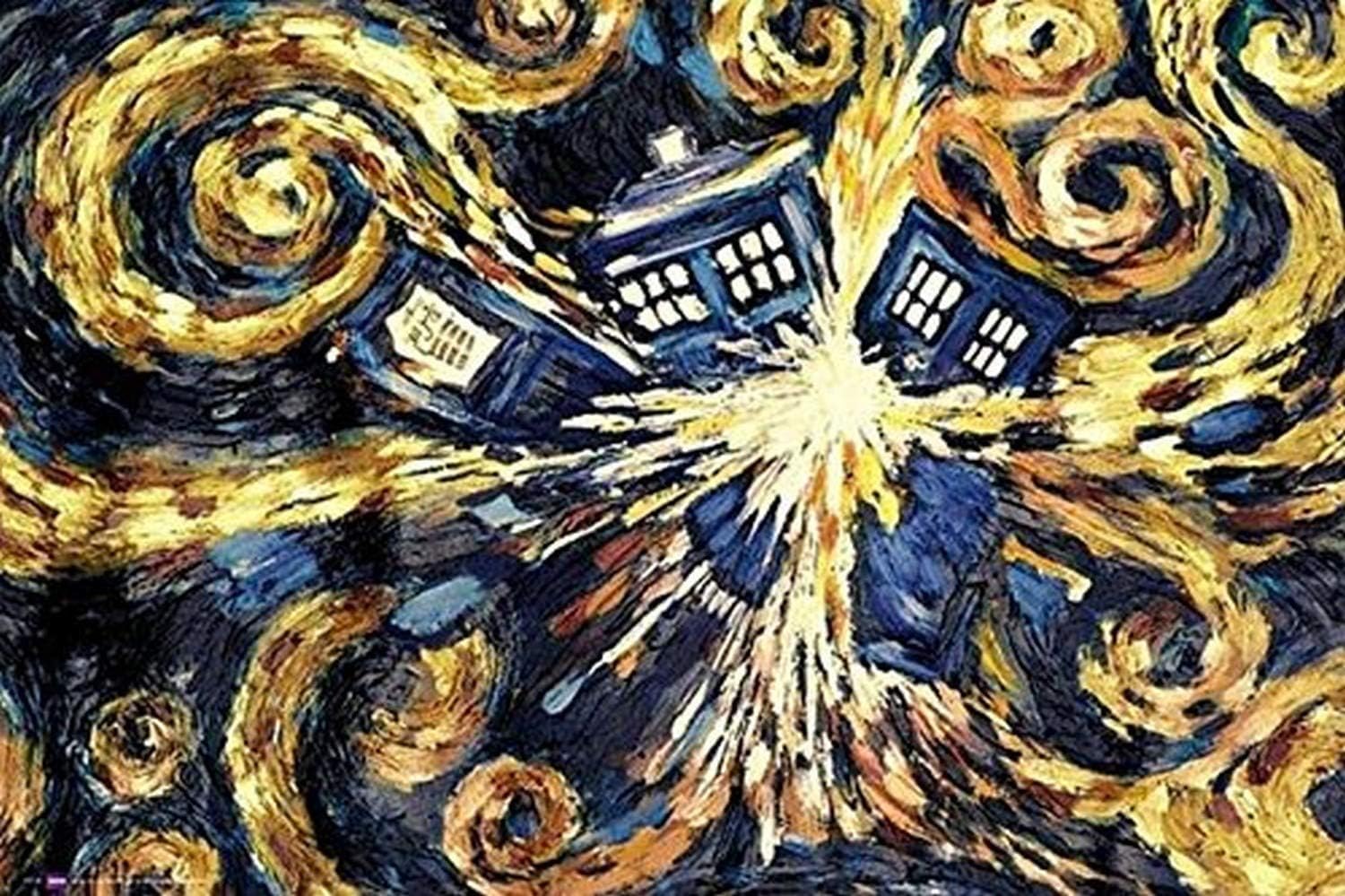 Doctor Who Wallpaper Tardis Van Gogh