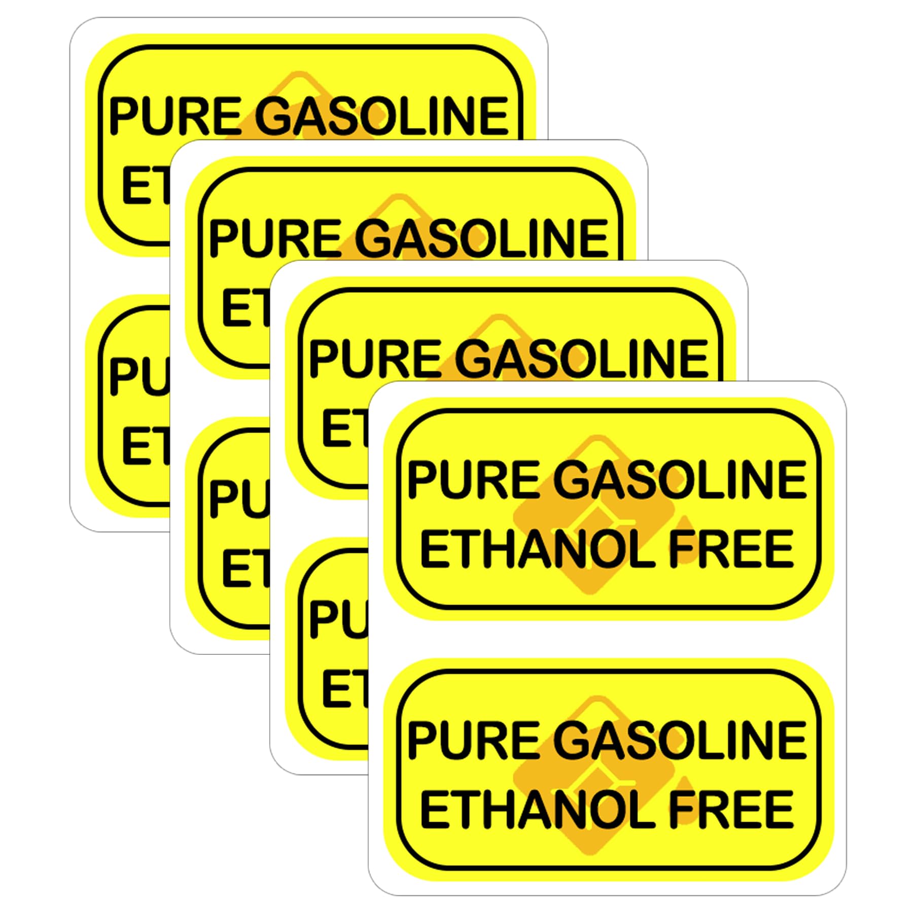 Amazon.com: No Ethanol Sticker Pure Gasoline Ethanol Free Sticker 2x4 ...