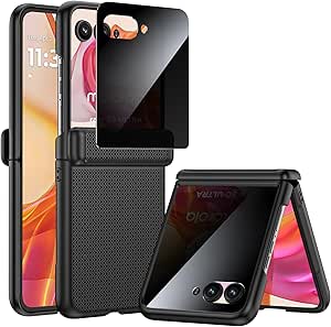 Amazon.com: Spugan for Motorola Razr + Plus 2024/ Plus 2025 Case, [Built-in Privacy Screen ...