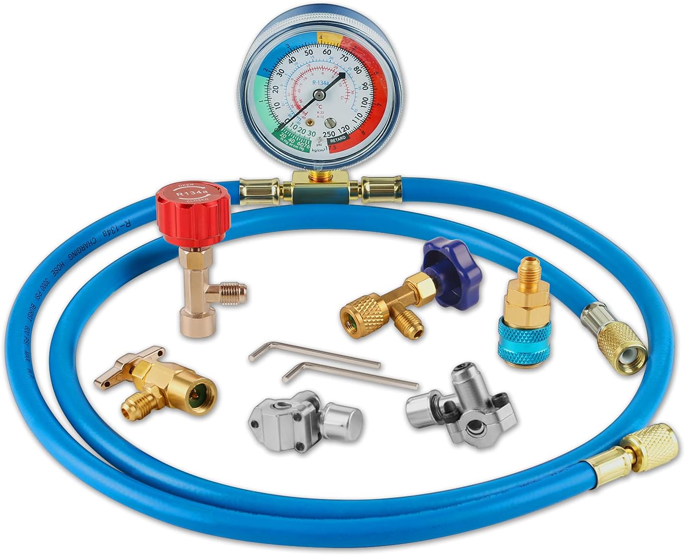 Amazon.com: Lichamp A/C R134A Refrigerator Freon Recharge Kit with ...