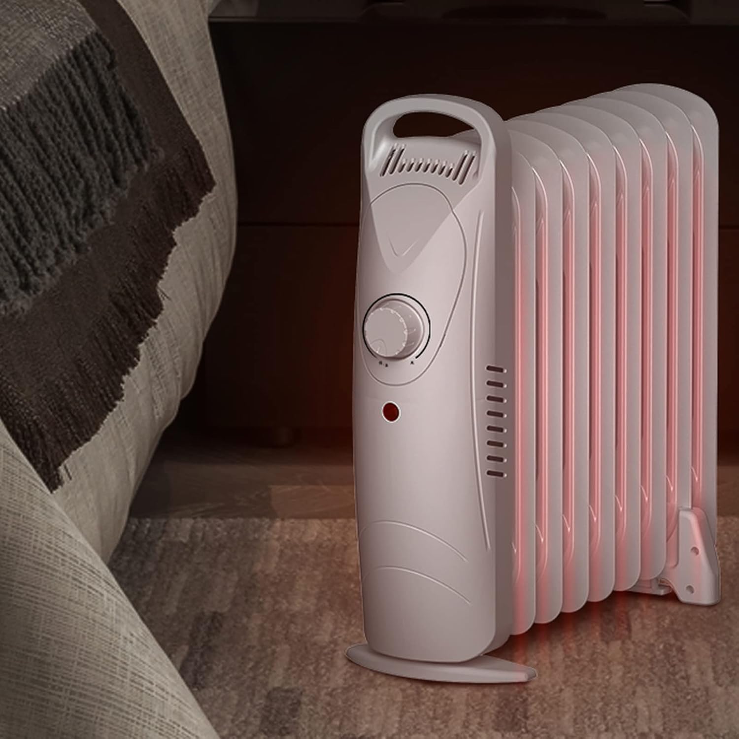 Amazon.com: 600 Watt Electric Heater Mobile, Energy-Saving Oil Filled ...