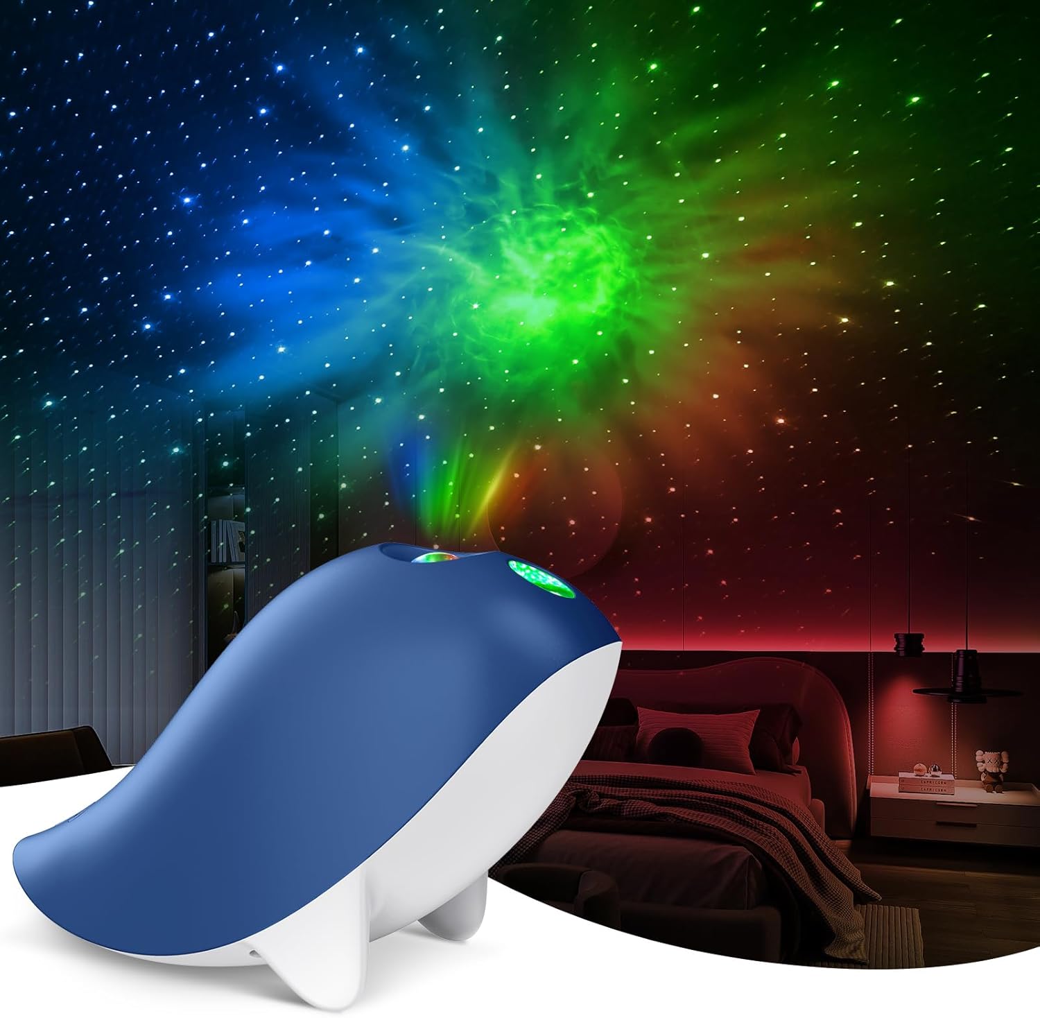 Amazon.com: DEEHIX Star Projector Bedroom Bedside Lamps, Night Light ...