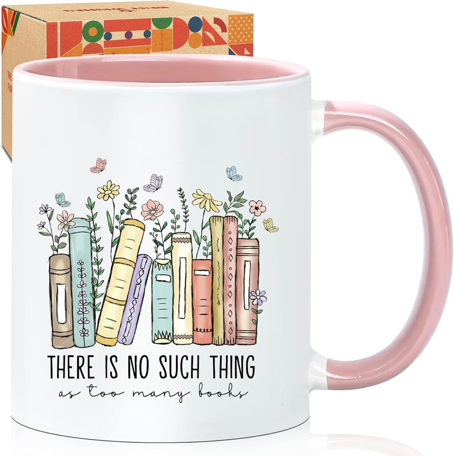 Amazon.com: Book Lovers Coffee Mug 11oz - Librarian Gift for Women ...