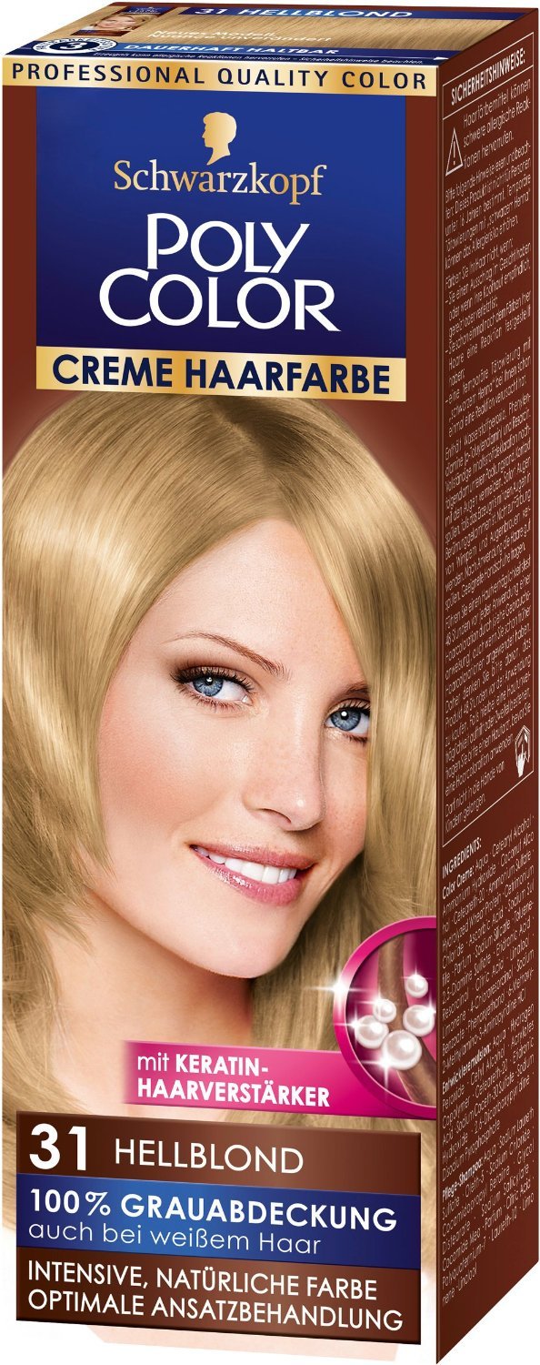 Poly Color Creme Coloration 31 Hellblond, 4er Pack