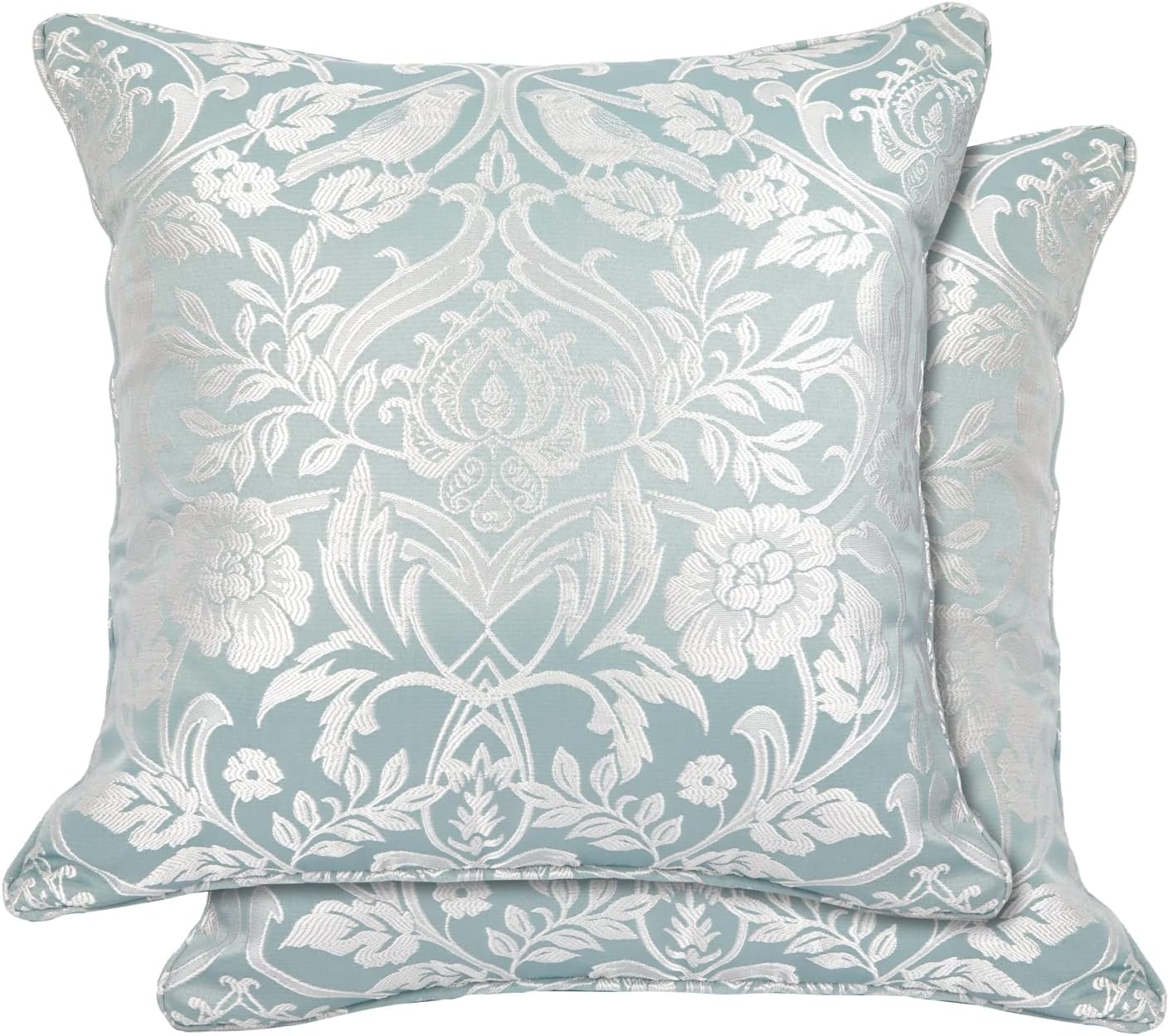 Emma Barclay Eden - Jacquard Cushion Cover in Duck Egg - 17x17 (43x43cm ...