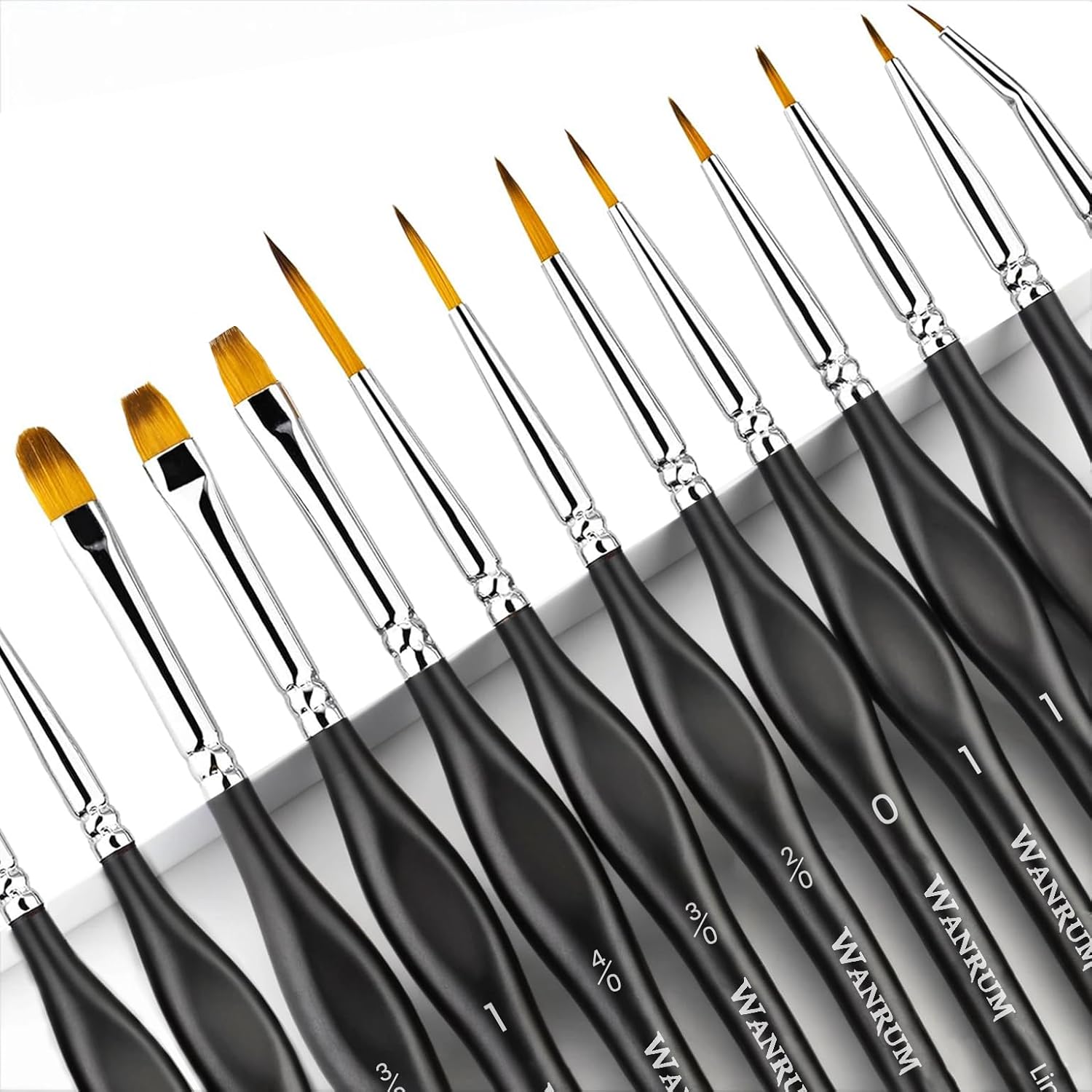 14 Pcs Wanrum Fine Detail Paint Brush Set ; Artist Miniature Paint ...