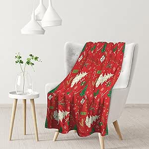 Amazon.com: Christmas White Green Trees Blanket 30x40 inch, Ultra-Soft ...