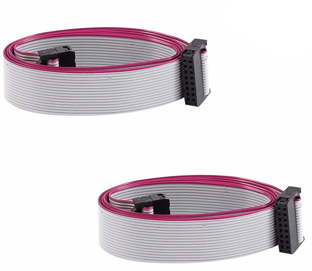 Amazon.com: SamIdea 2-Pack IDC Connector Flat Ribbon Cable, F/F, 16 ...