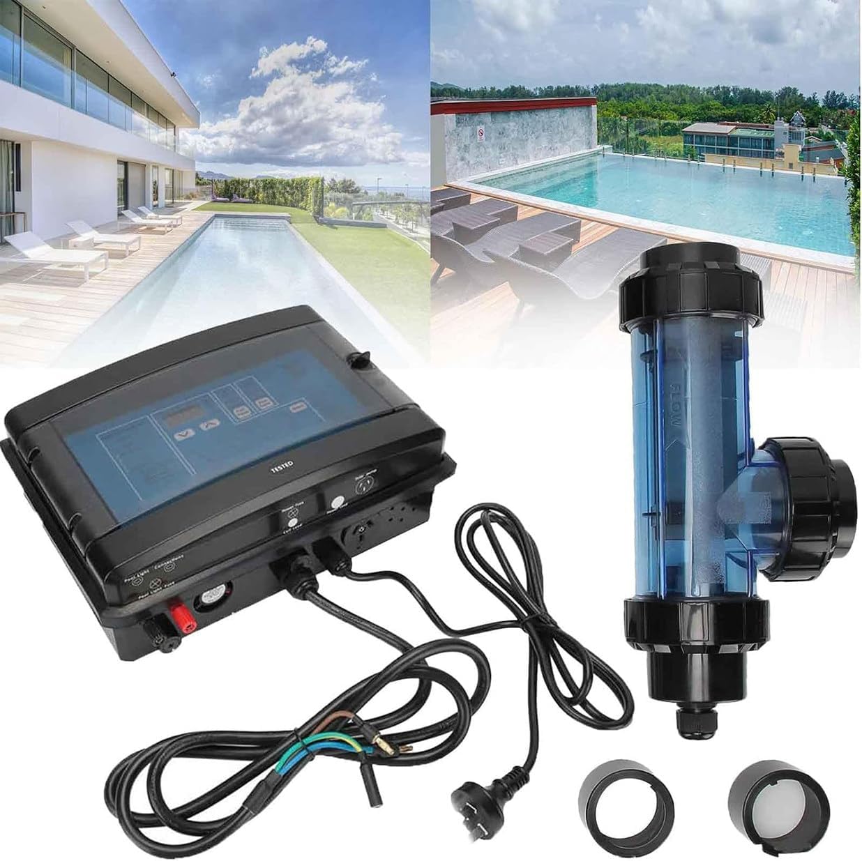 Amazon.com: Swimming Pool Chlorinator, Salt Water Pool Chlorine ...