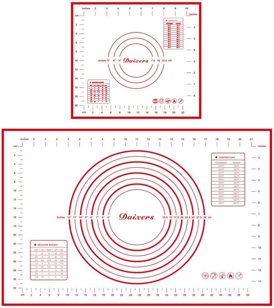 Amazon.com: Large Silicone Baking Mat, 16" x 24" Pastry Mat Baking Mats ...