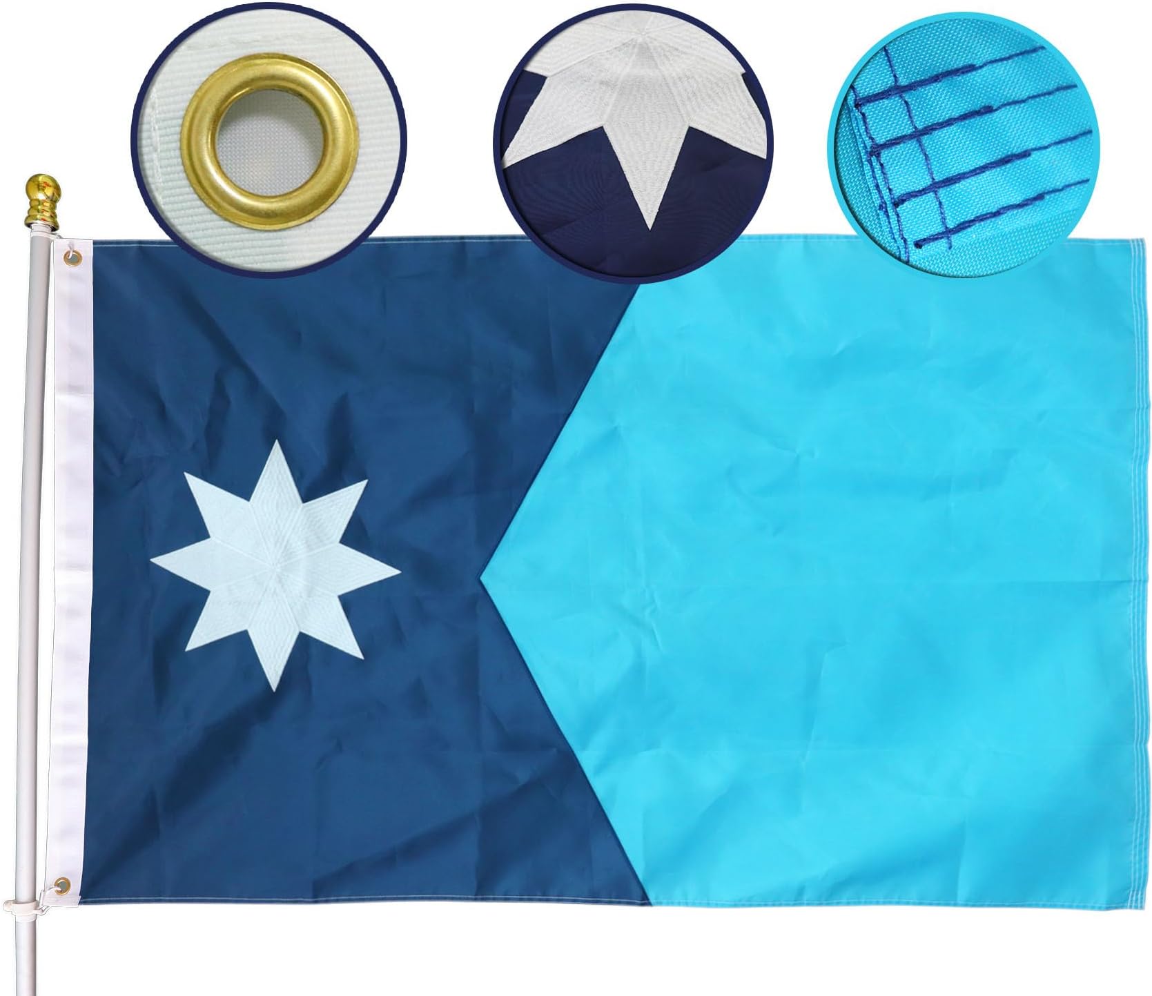 Amazon.com : Minnesota (2024) - 4 in x 6 in State Stick Flag : Patio ...