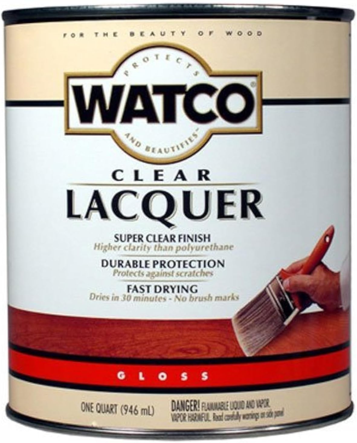 Minwax 15505 1 Quart Minwax Clear Semigloss Brushing Lacquer ...