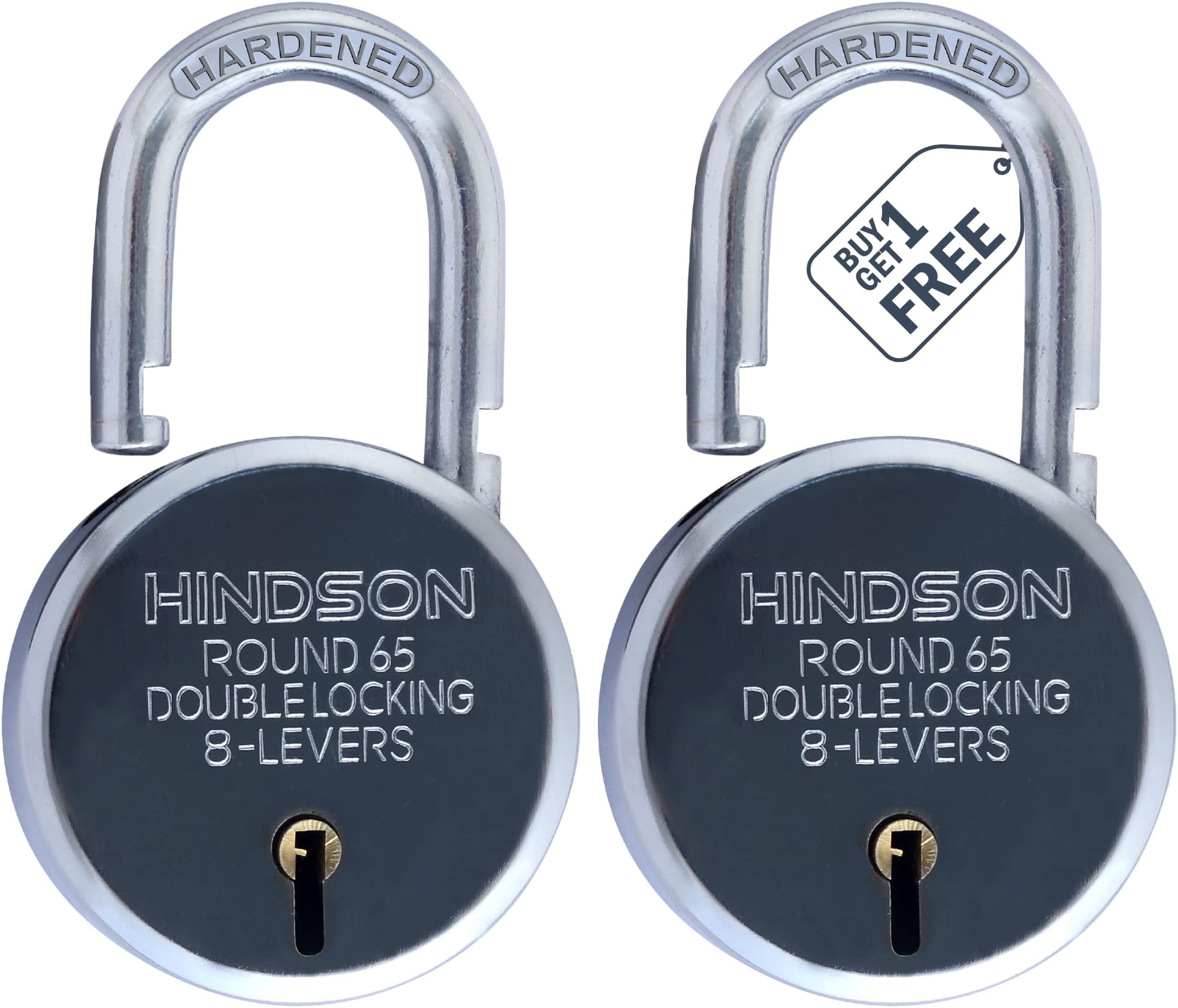 Foora New Round 65mm Lock | Long Shackle | Metal Body | Double Locking ...