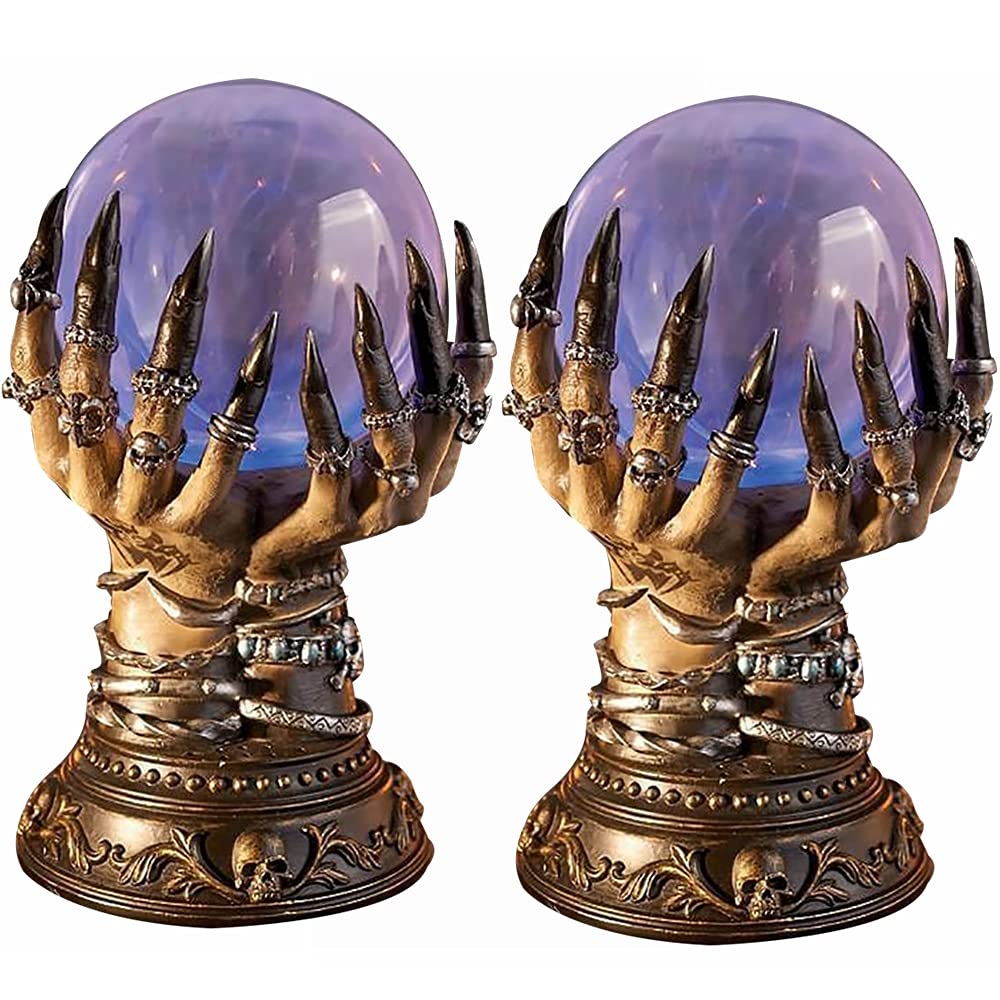 Skeleton Hand Holding Crystal Ball